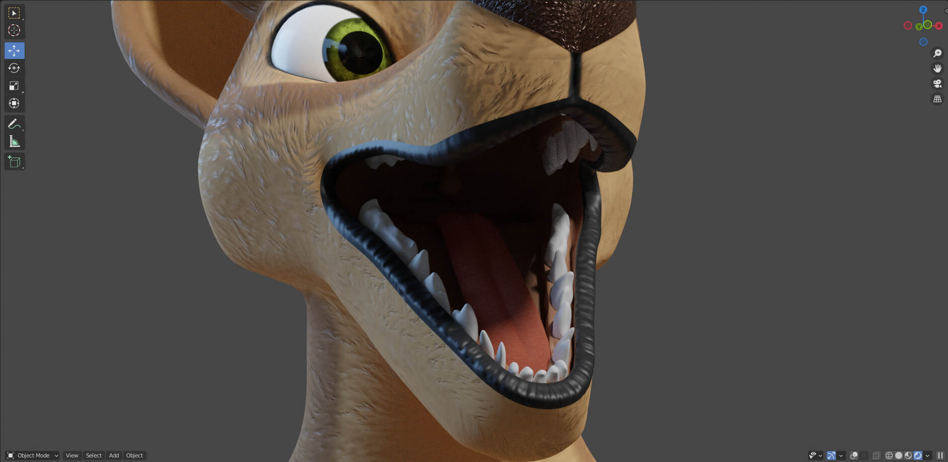 Cassandra Anthro Wolf - 3D Model by CM Studios
