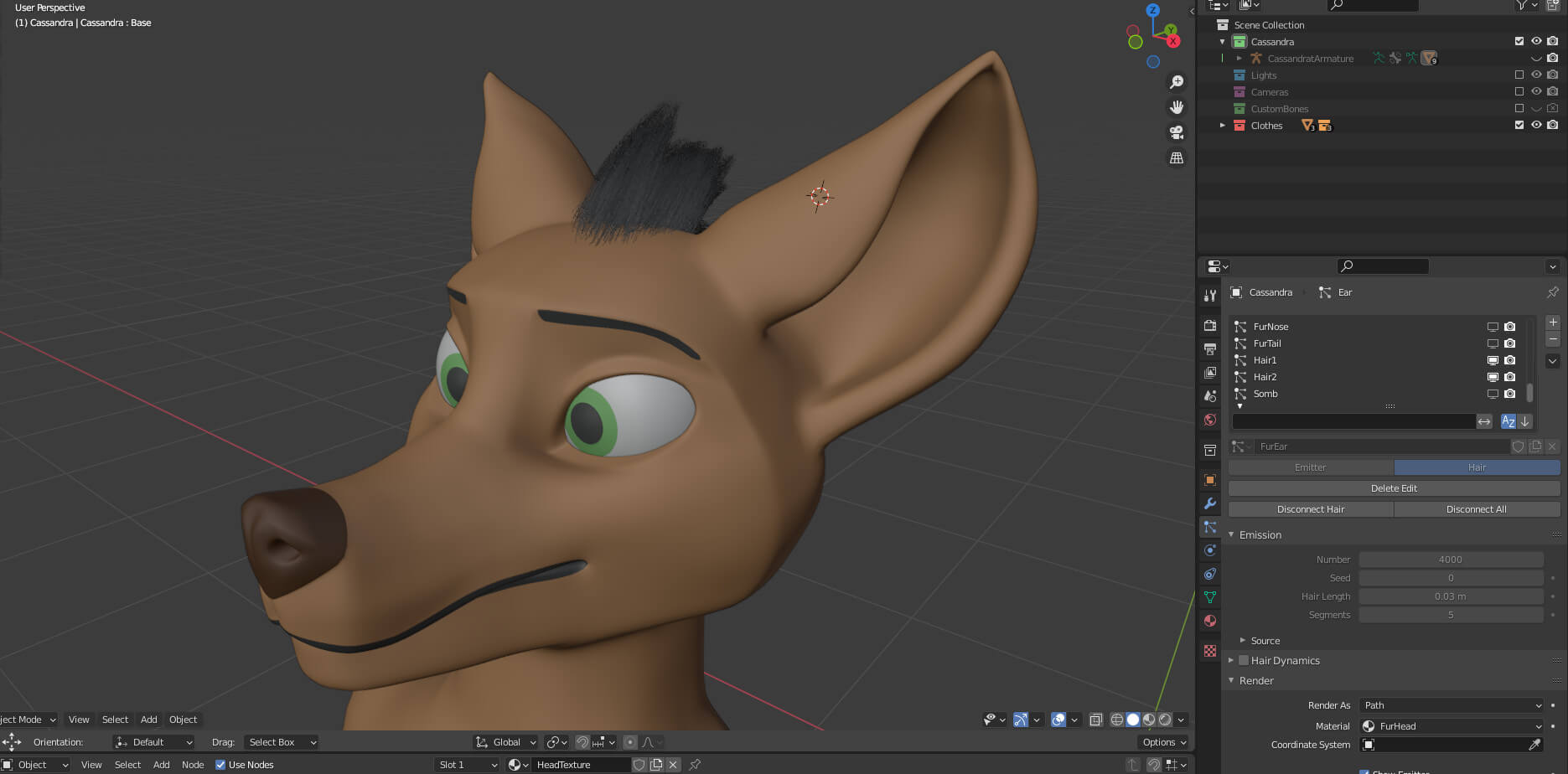 Cassandra Anthro Wolf - 3D Model by CM Studios