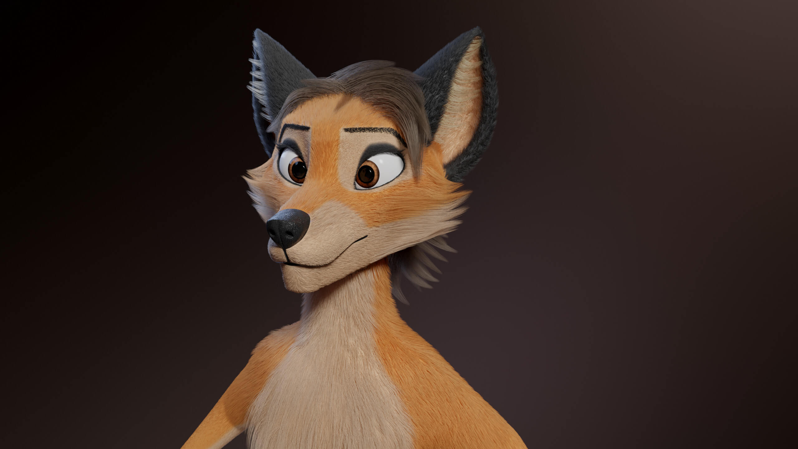 Dakota Anthro Fox - 3D Model by CM Studios