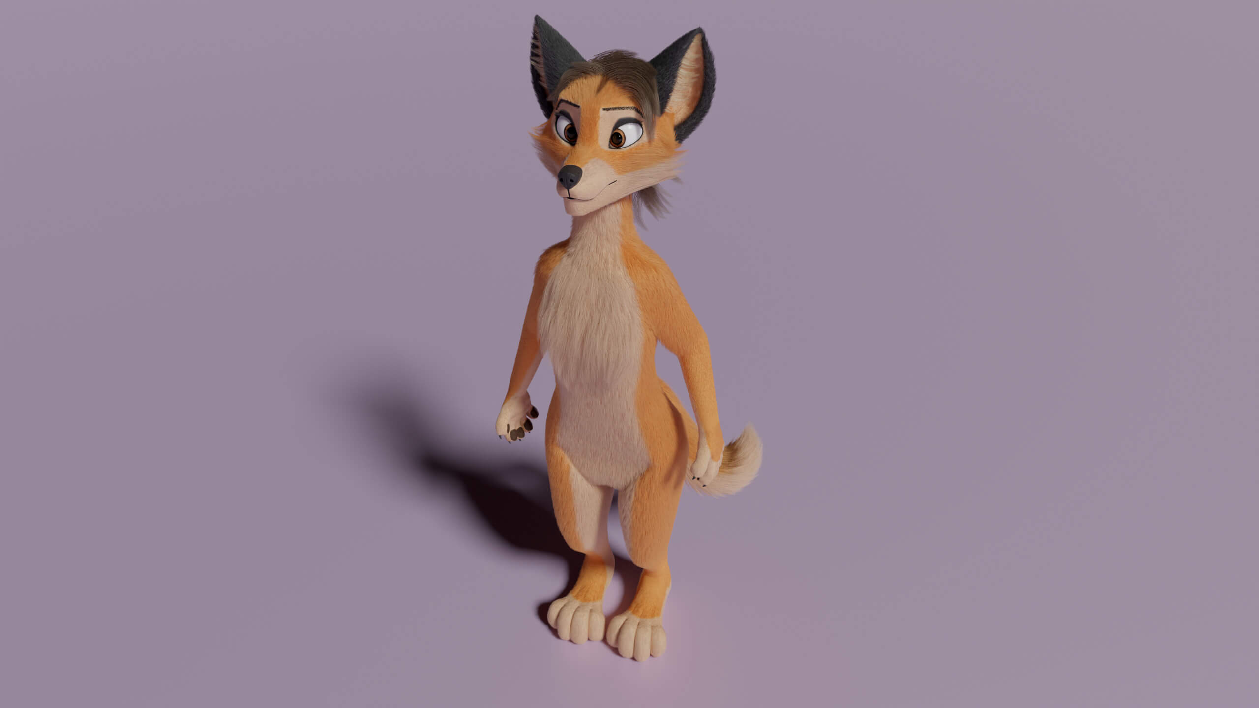 Dakota Anthro Fox - 3D Model by CM Studios