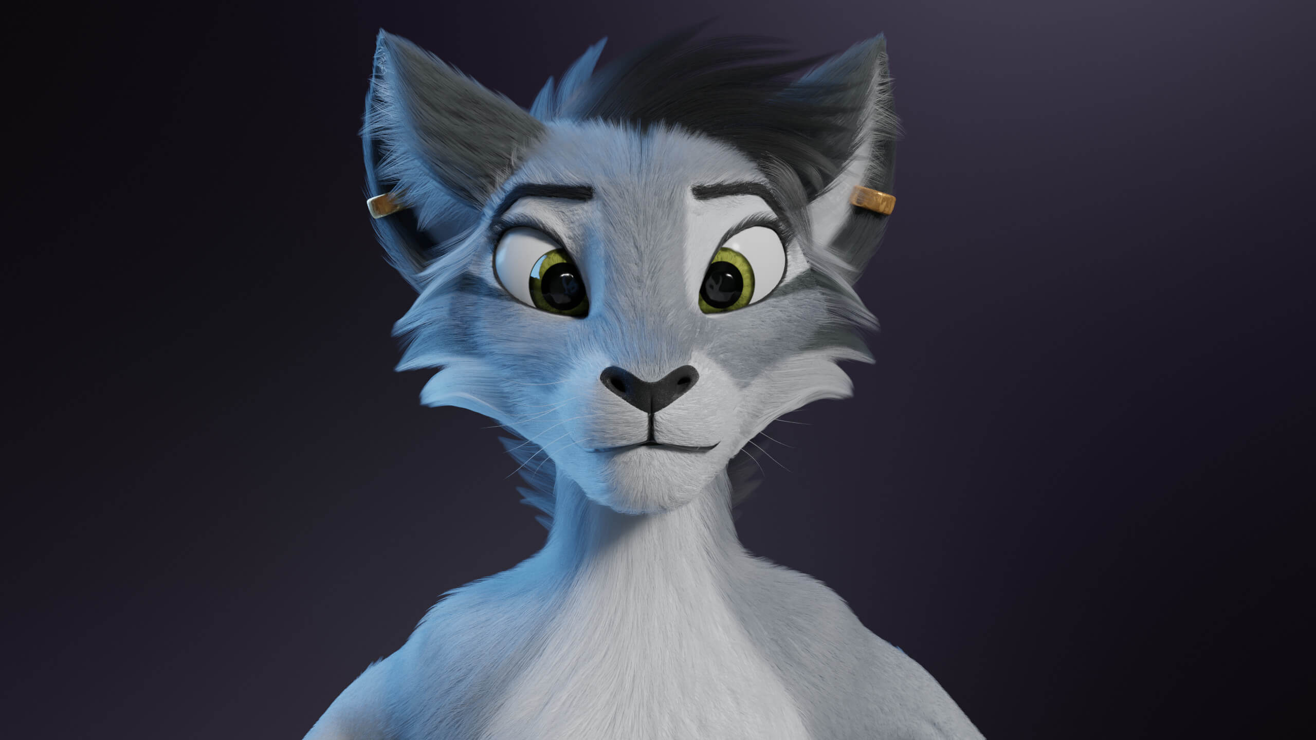 Darla Anthro Cat - 3D Model by CM Studios