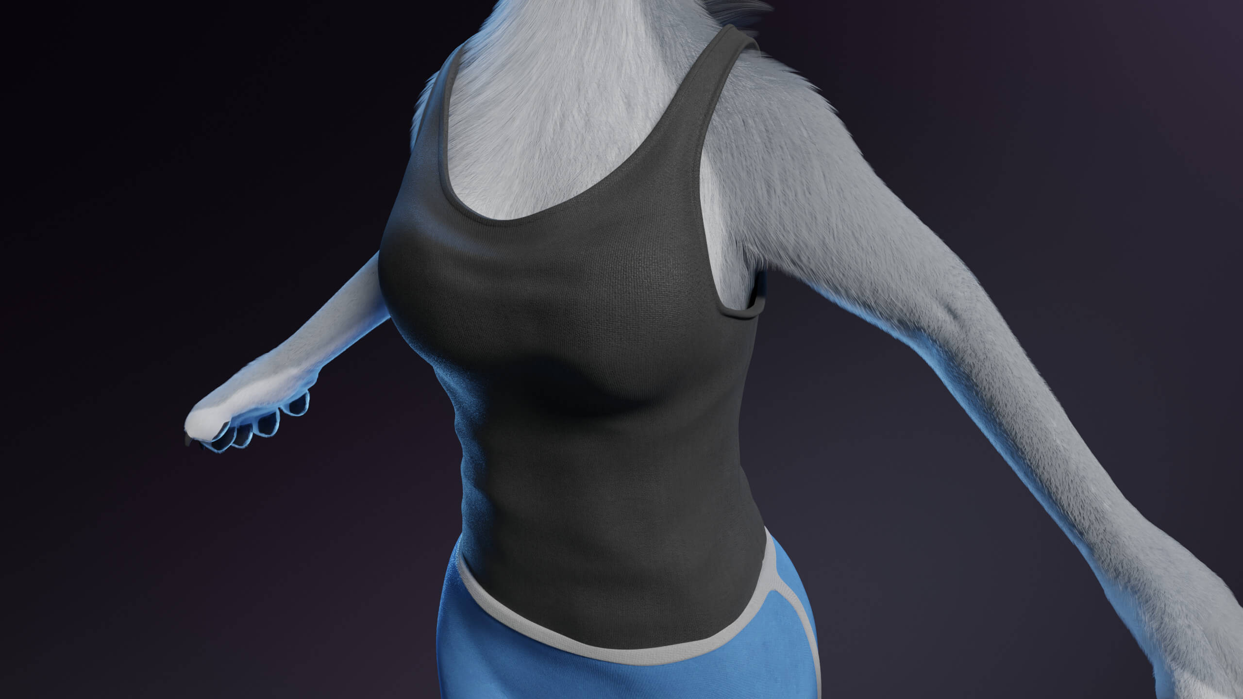 Darla Anthro Cat - 3D Model by CM Studios
