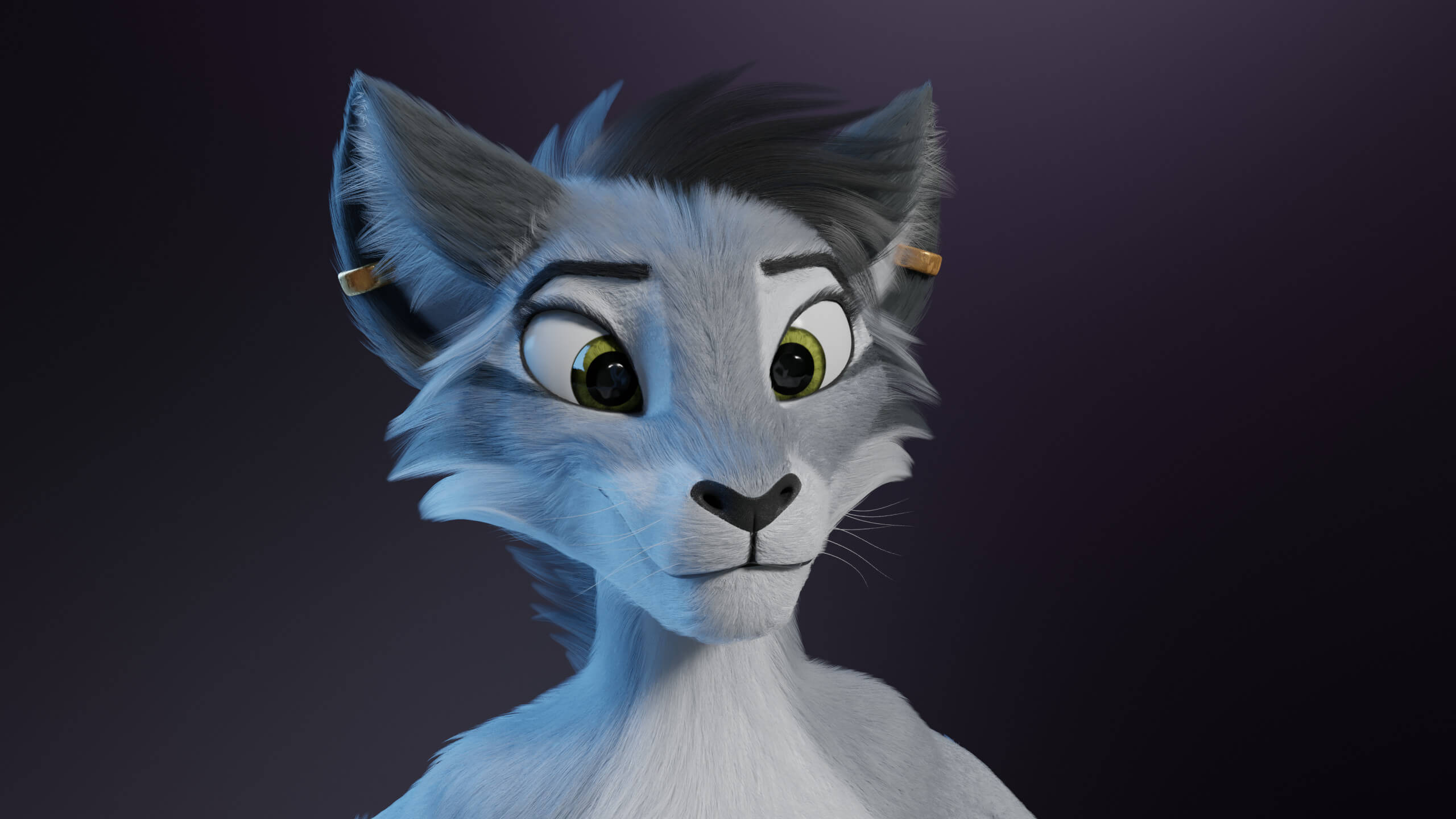 Darla Anthro Cat - 3D Model by CM Studios