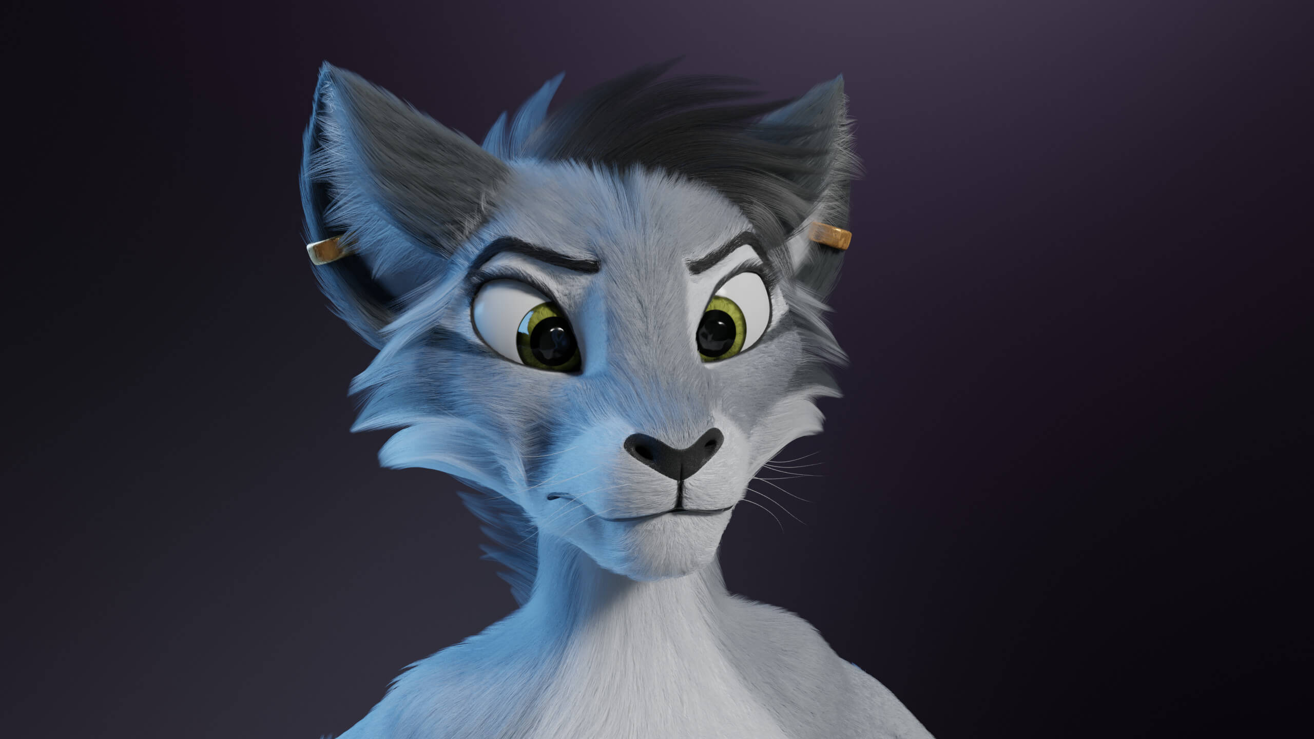 Darla Anthro Cat - 3D Model by CM Studios