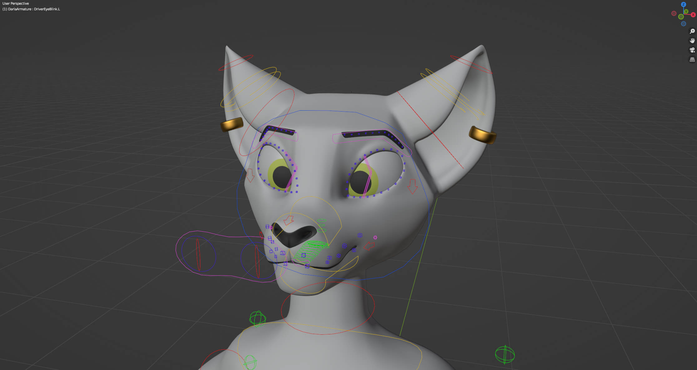 Darla Anthro Cat - 3D Model by CM Studios