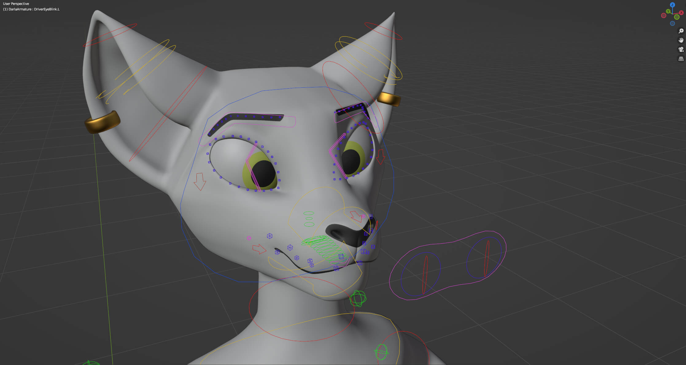 Darla Anthro Cat - 3D Model by CM Studios