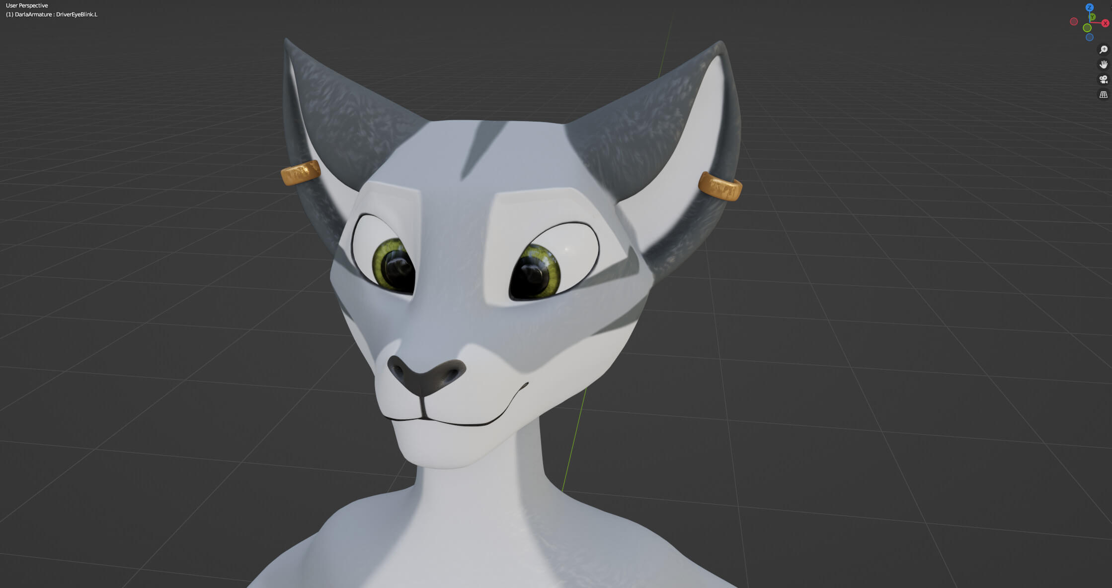 Darla Anthro Cat - 3D Model by CM Studios