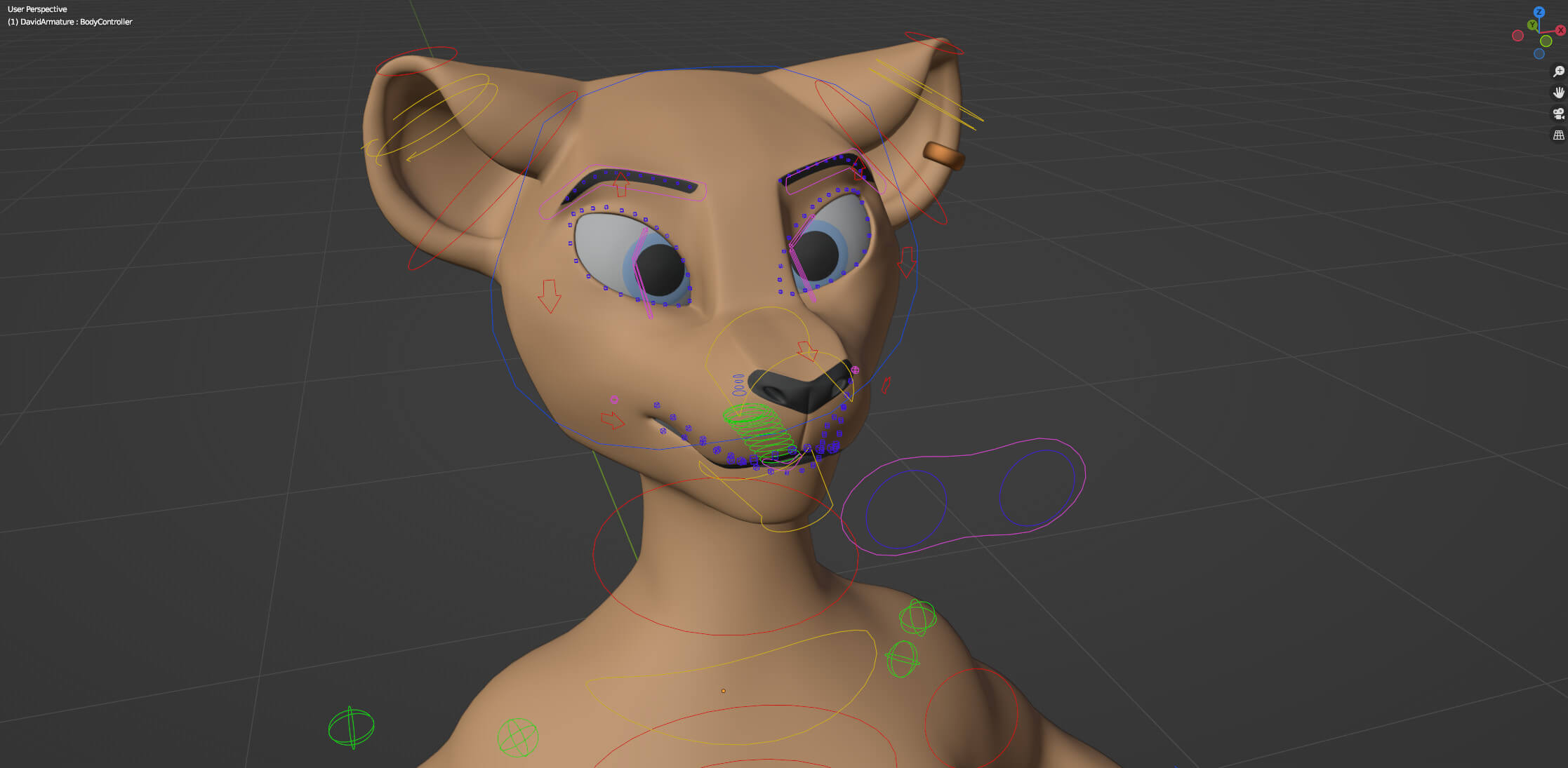David Anthro Cheetah - 3D Model by CM Studios