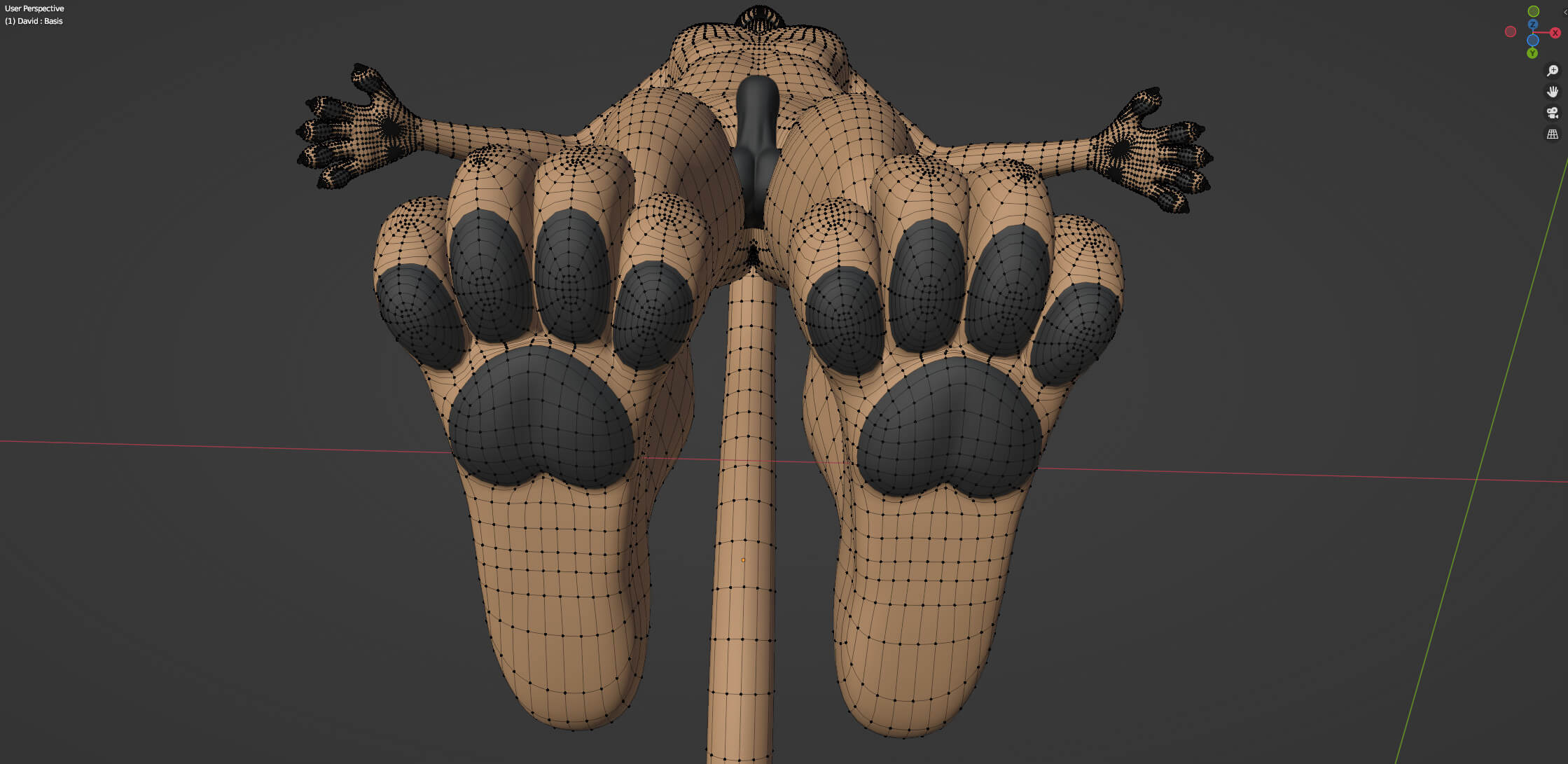 David Anthro Cheetah - 3D Model by CM Studios