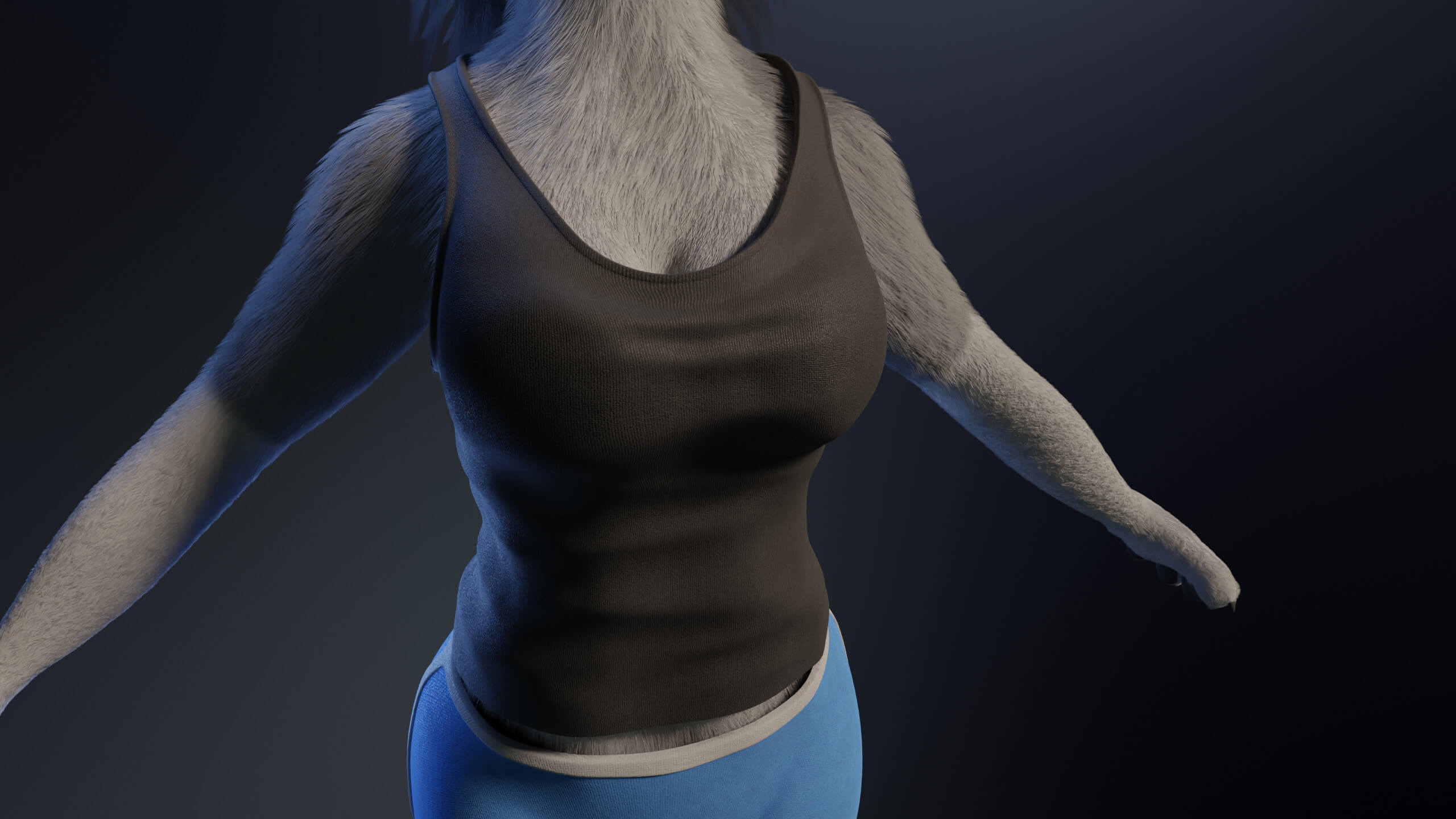 Eva Anthro Wolf - 3D Model by CM Studios