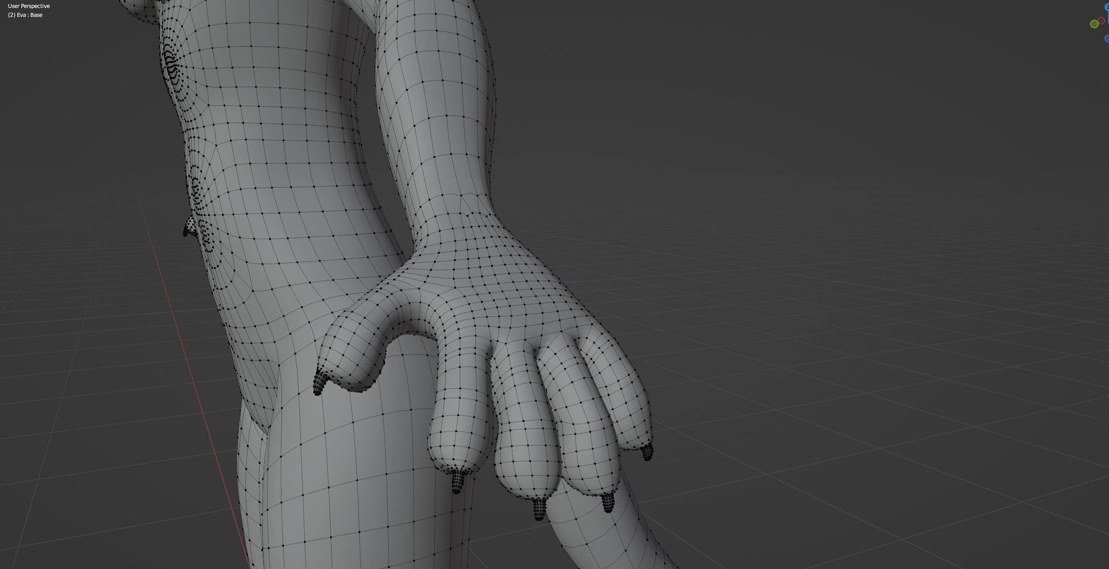 Eva Anthro Wolf - 3D Model by CM Studios