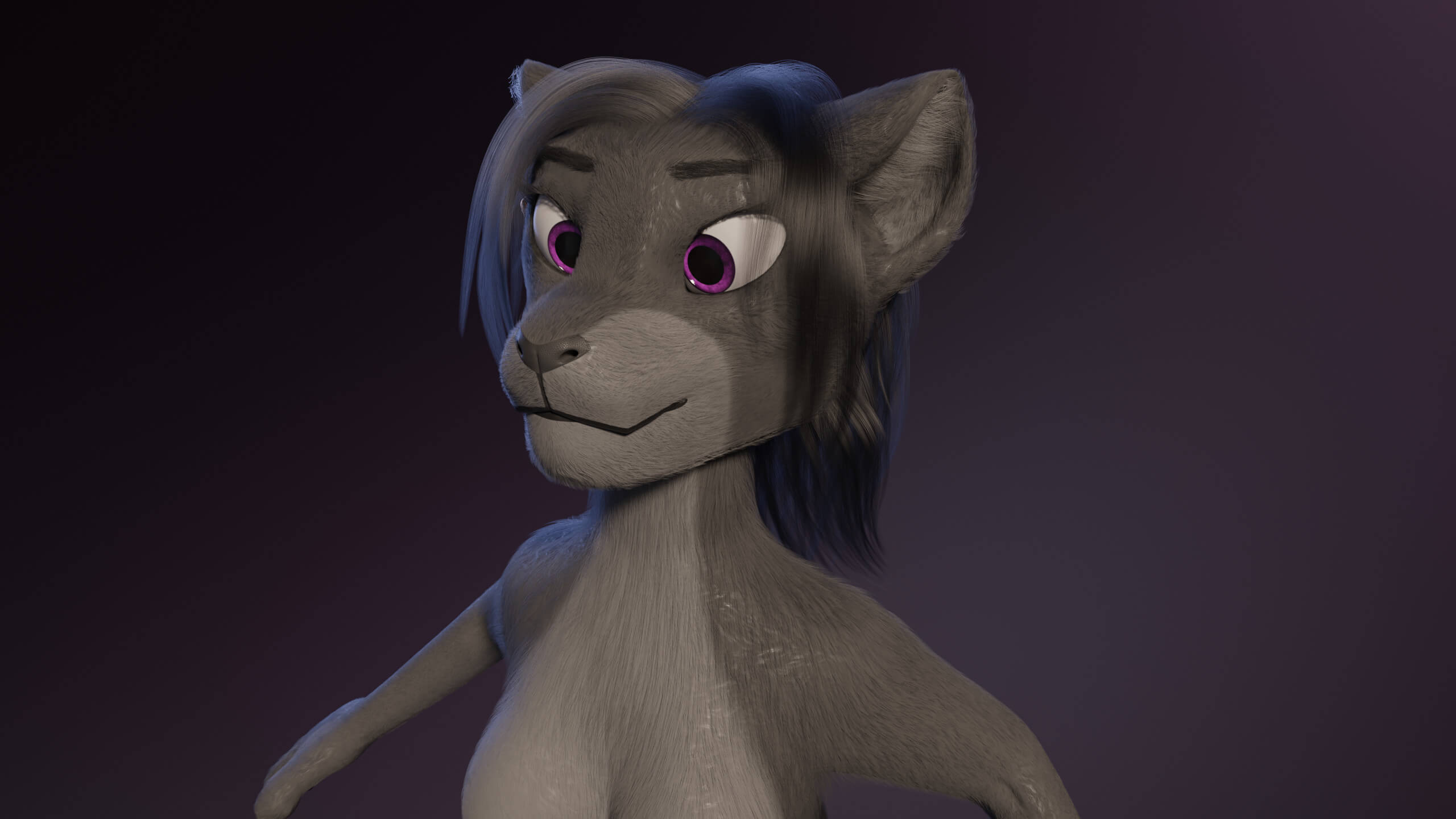 Faye Anthro Panther - 3D Model by CM Studios