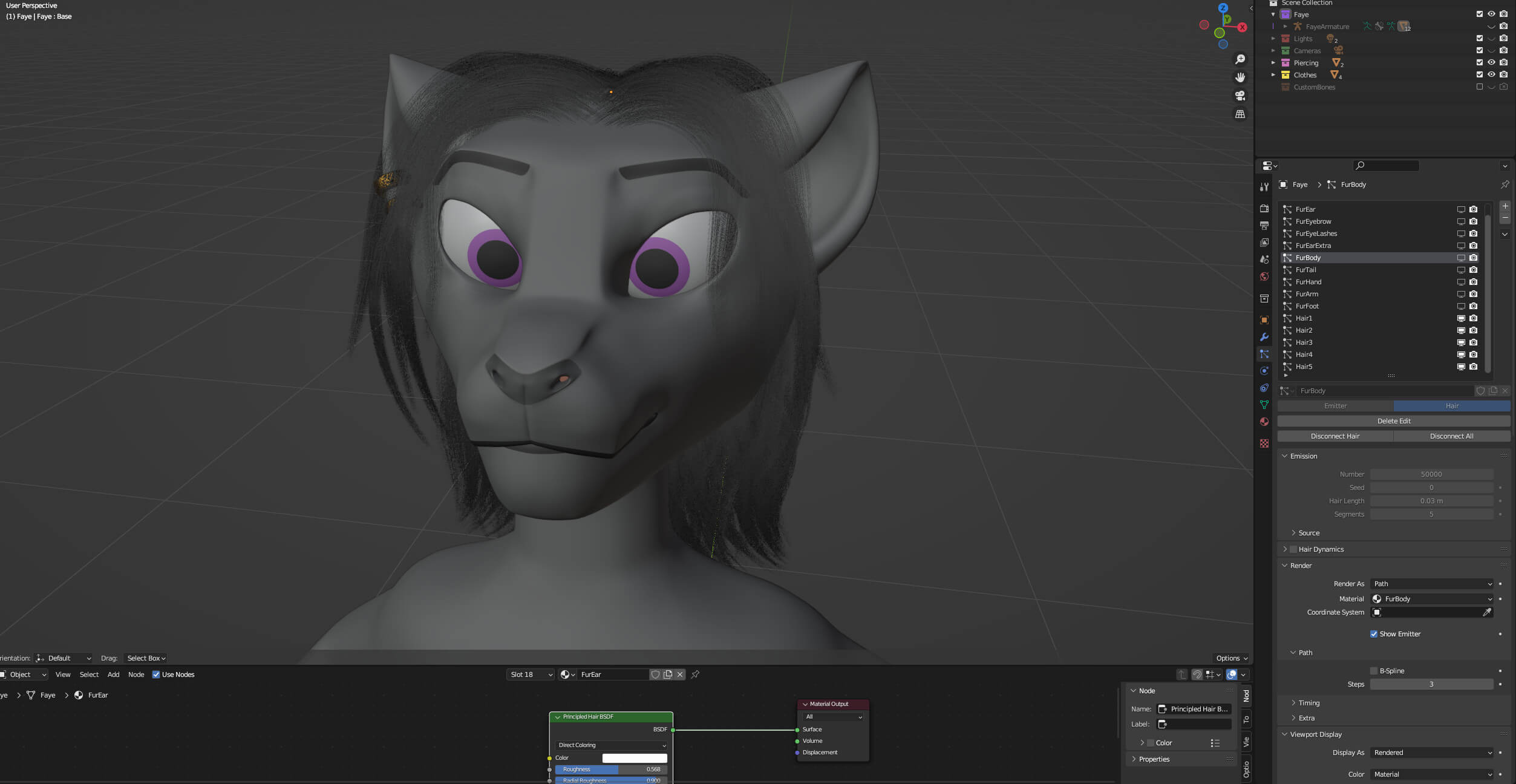 Faye Anthro Panther - 3D Model by CM Studios