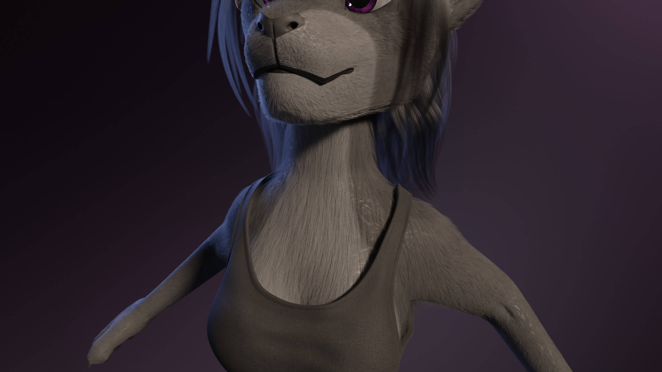 Faye Anthro Panther - 3D Model by CM Studios