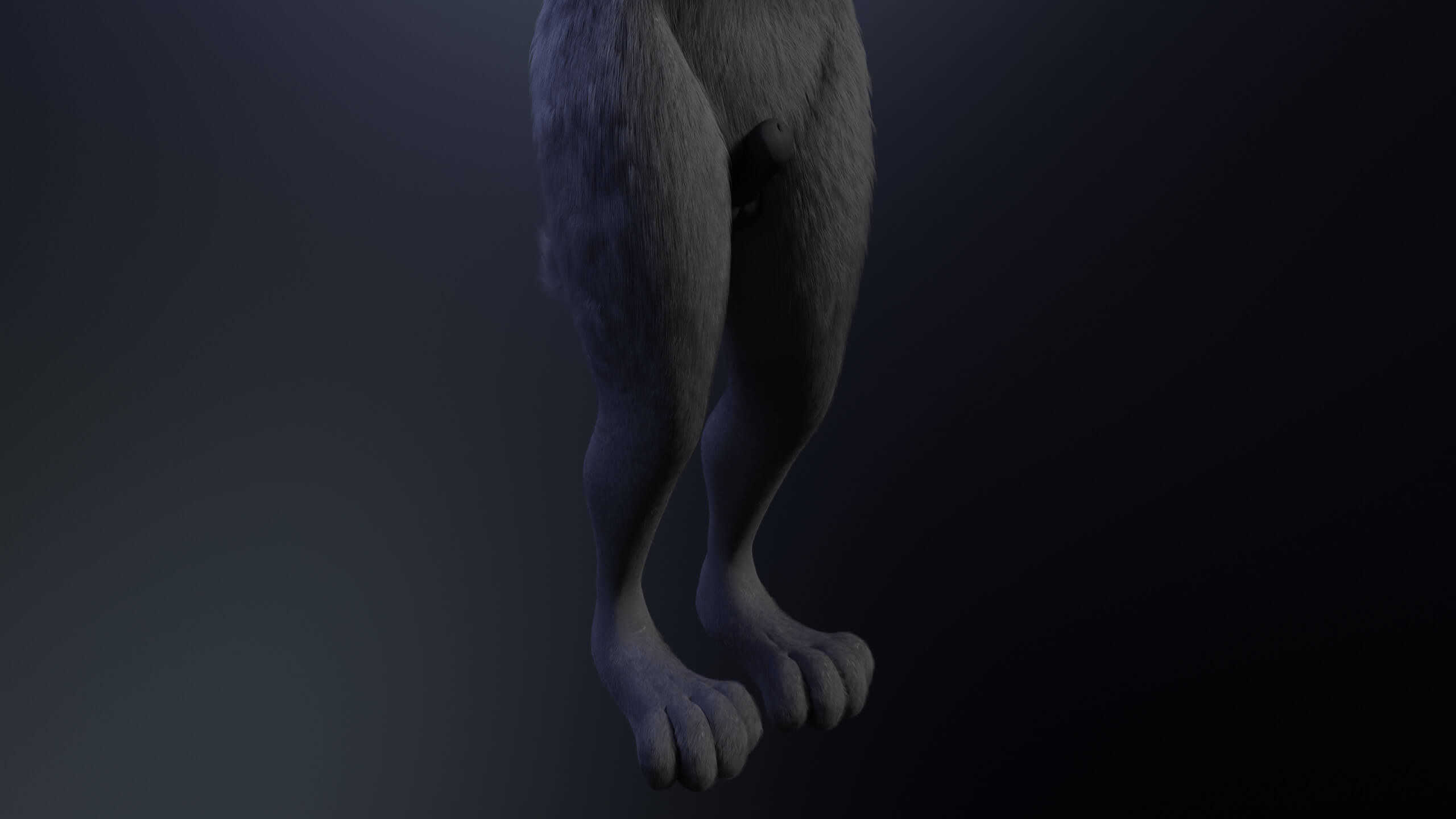 Fenrir Anthro Wolf - 3D Model by CM Studios