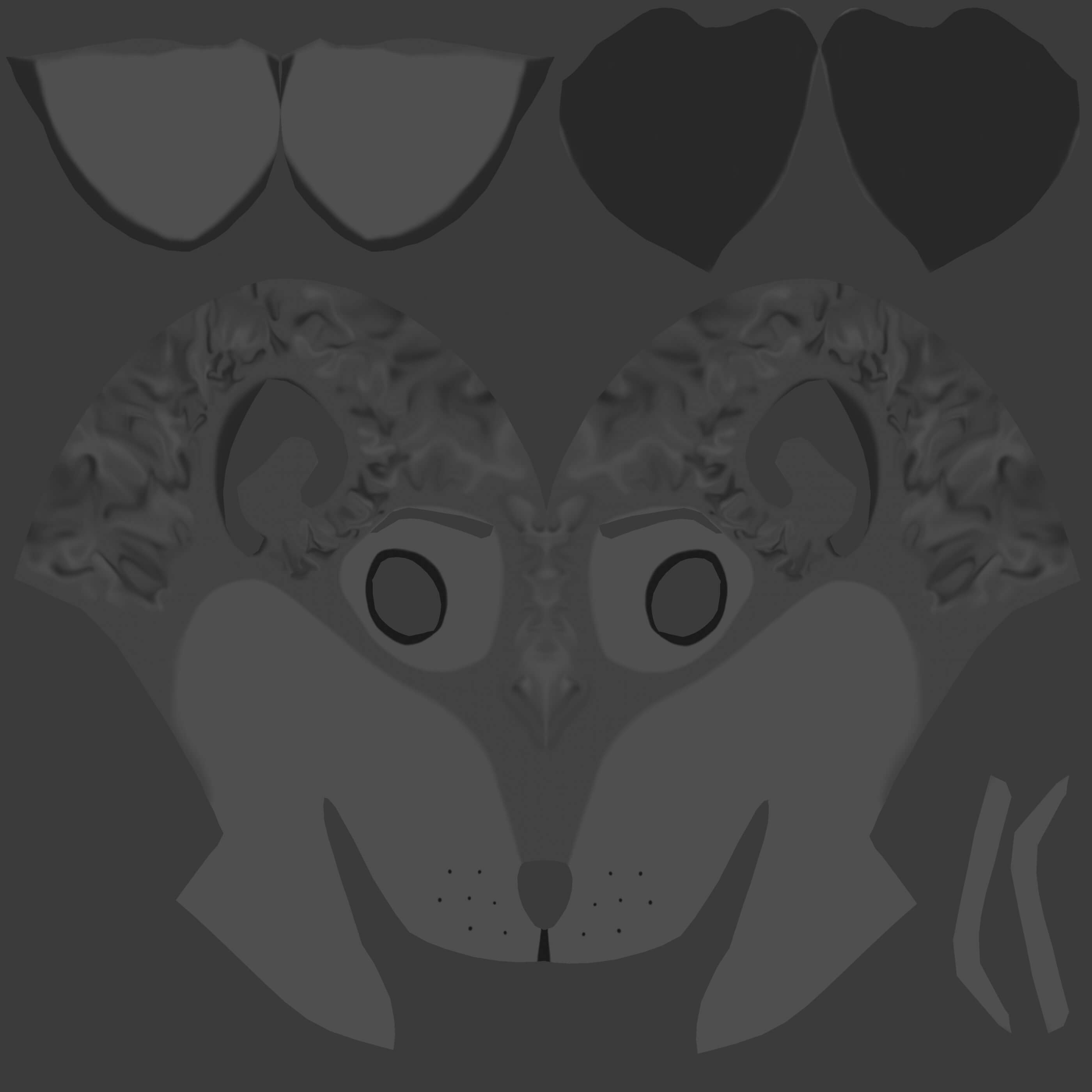 Fenrir Anthro Wolf - 3D Model by CM Studios