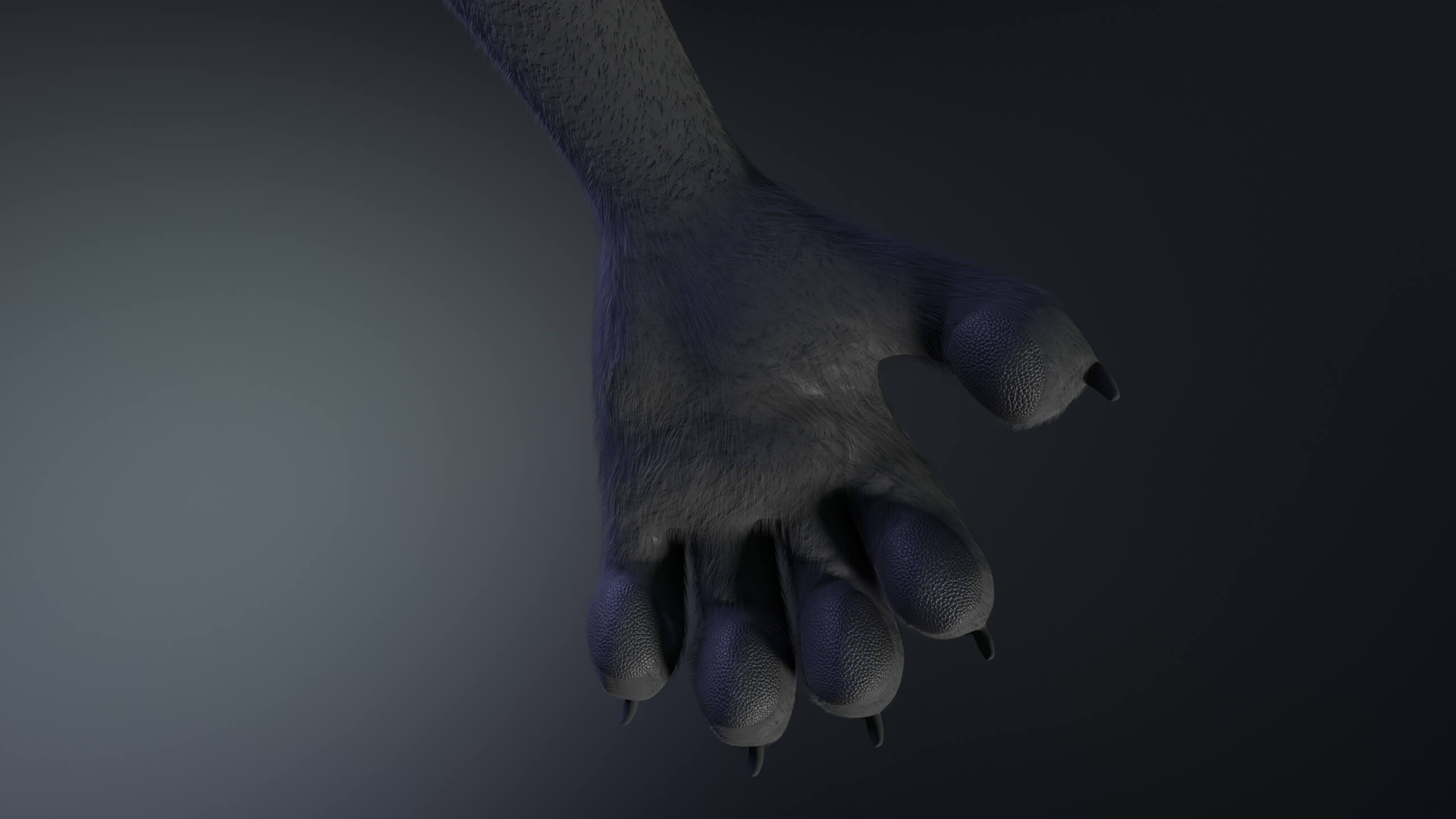 Fenrir Anthro Wolf - 3D Model by CM Studios