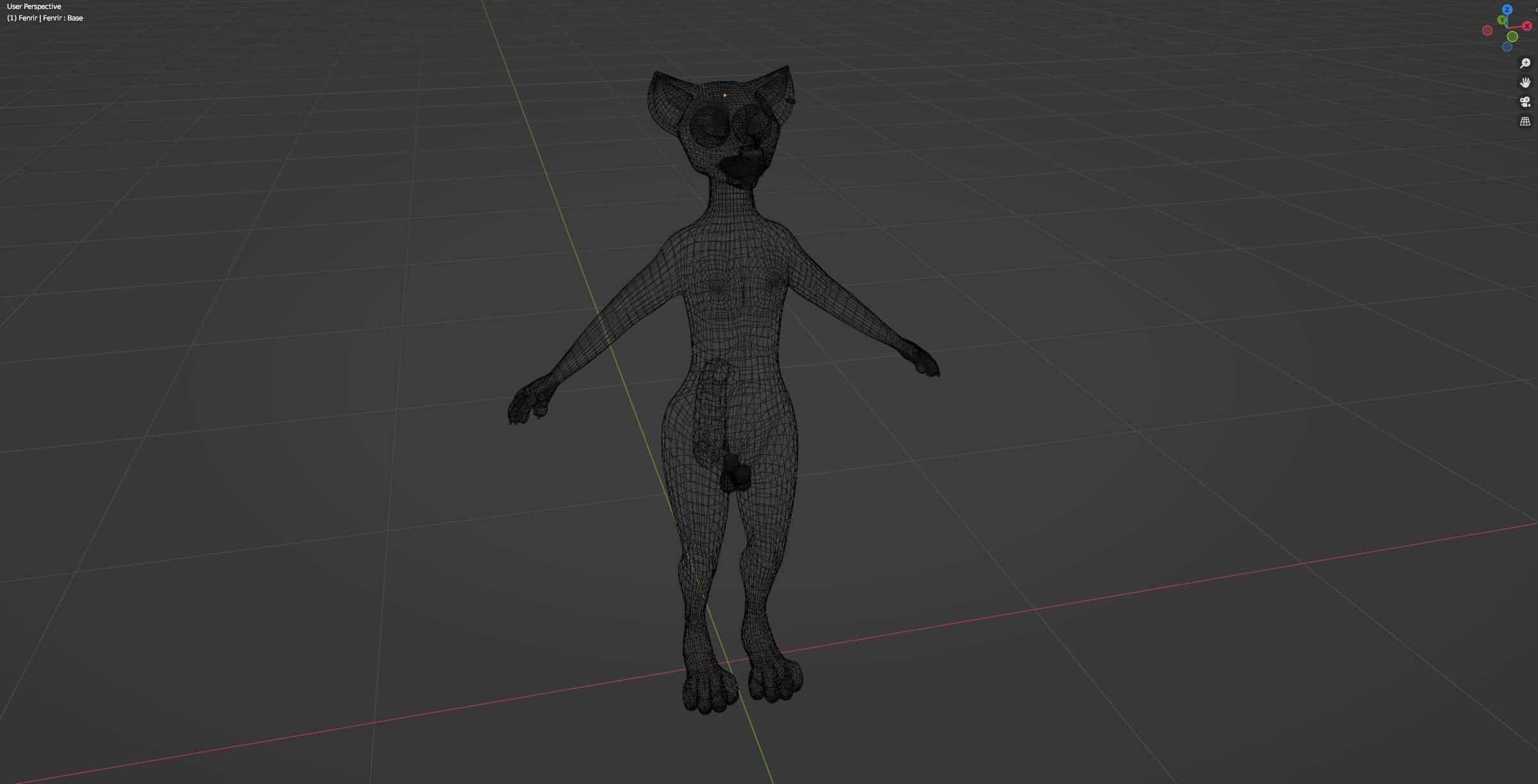 Fenrir Anthro Wolf - 3D Model by CM Studios