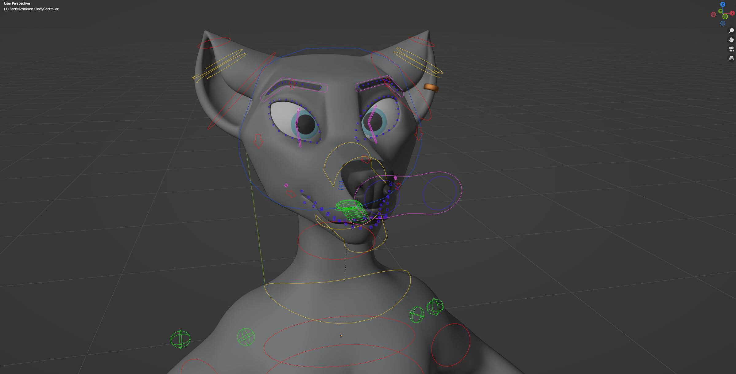 Fenrir Anthro Wolf - 3D Model by CM Studios