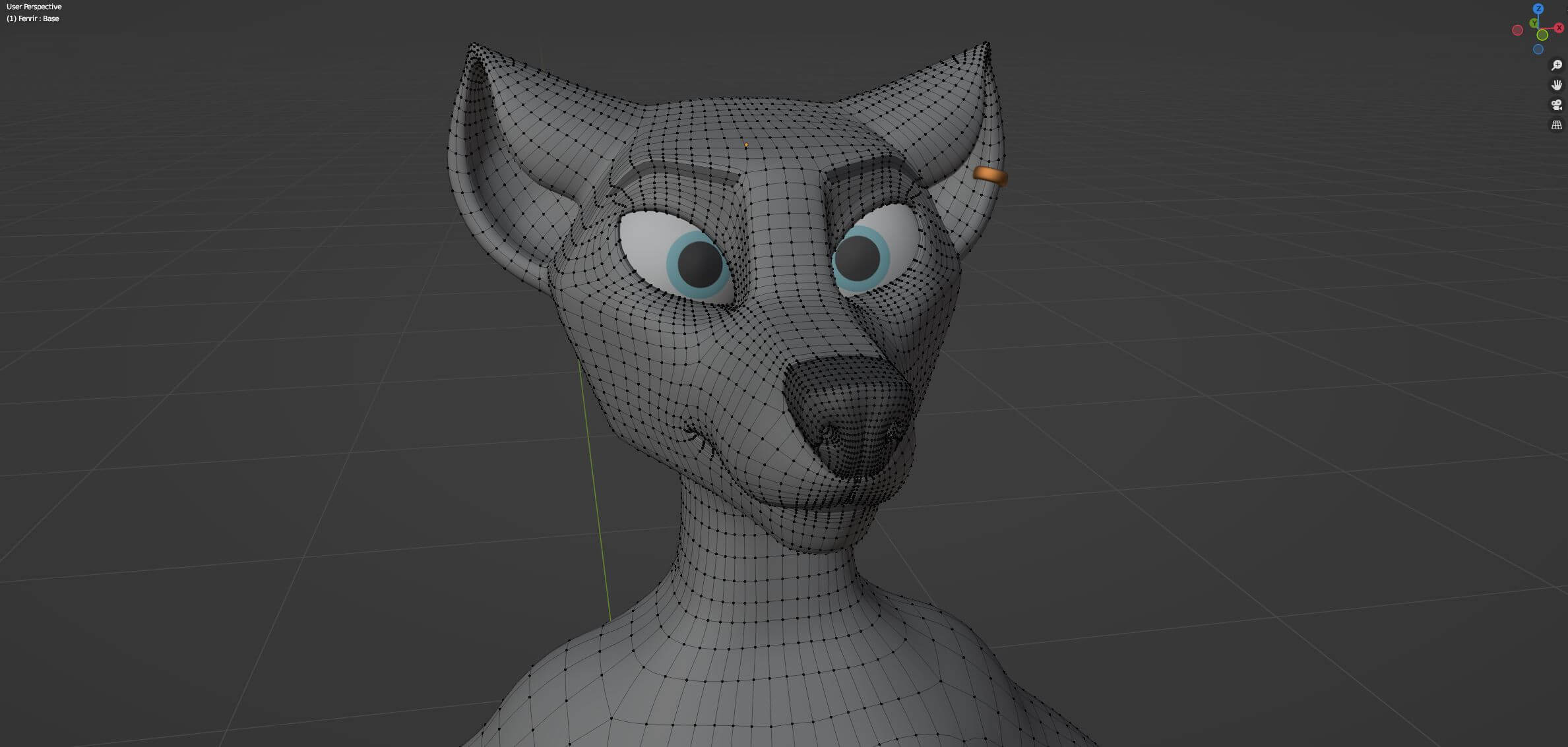Fenrir Anthro Wolf - 3D Model by CM Studios