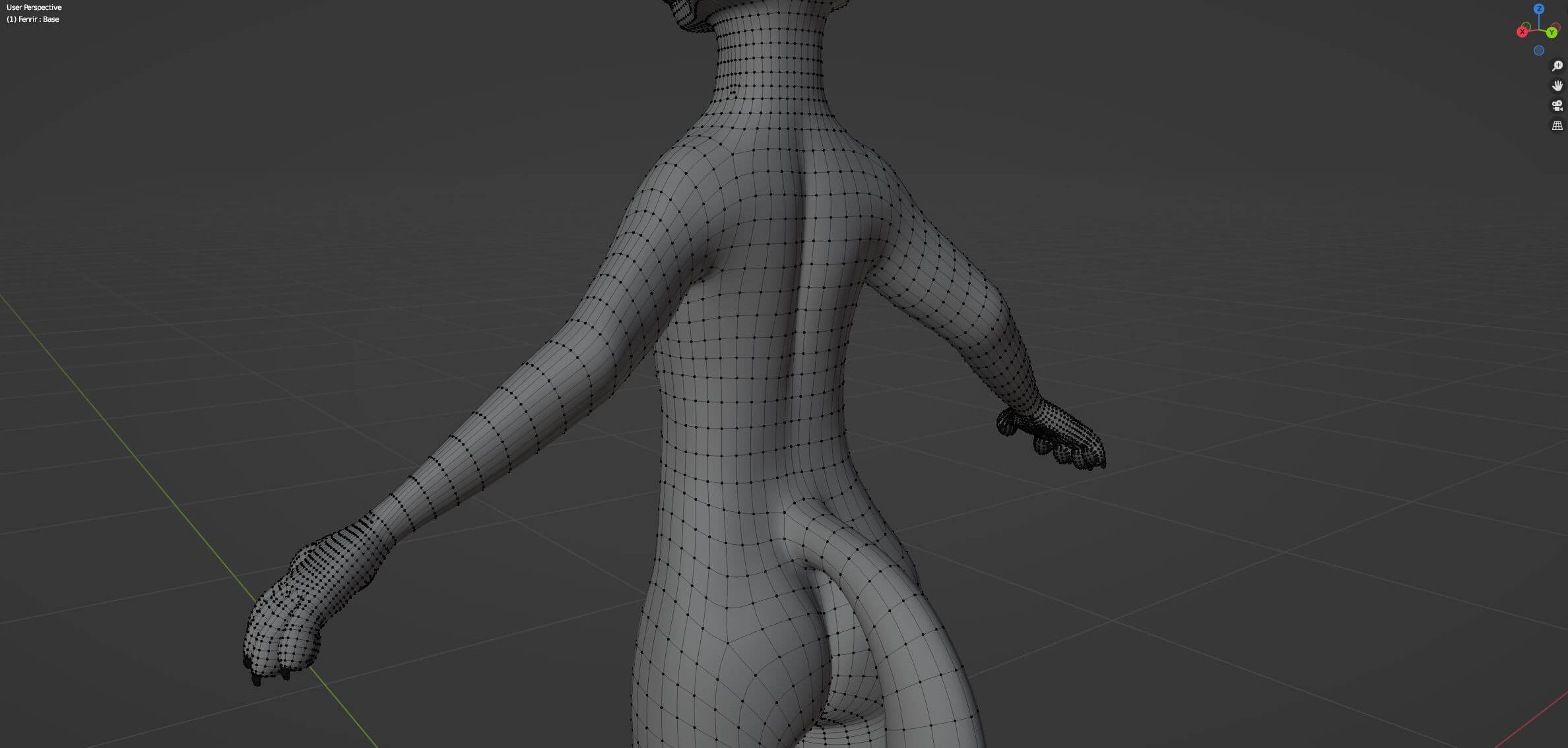 Fenrir Anthro Wolf - 3D Model by CM Studios