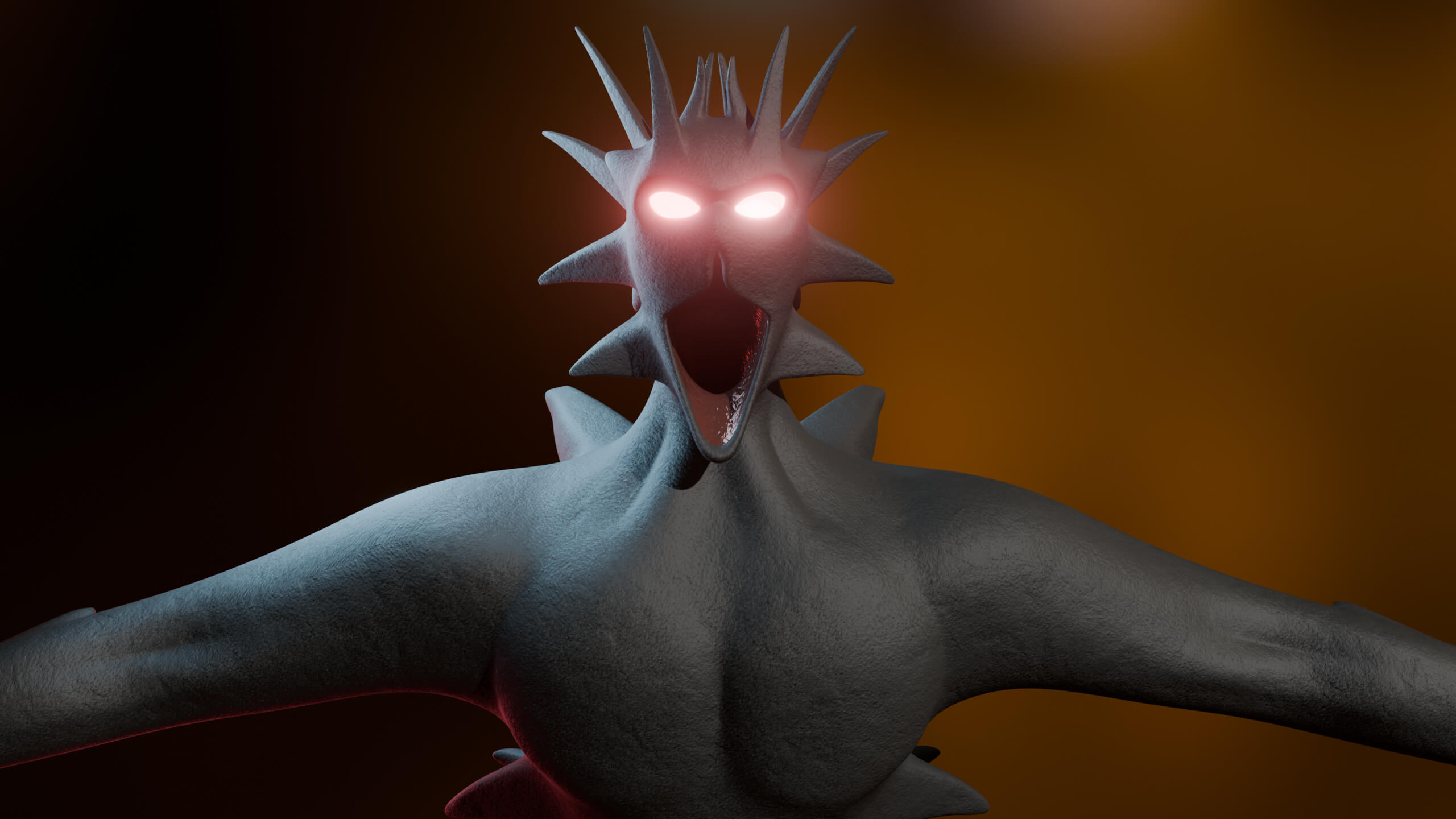 Giant Cursed Slender Entity - 3D Model by CM Studios