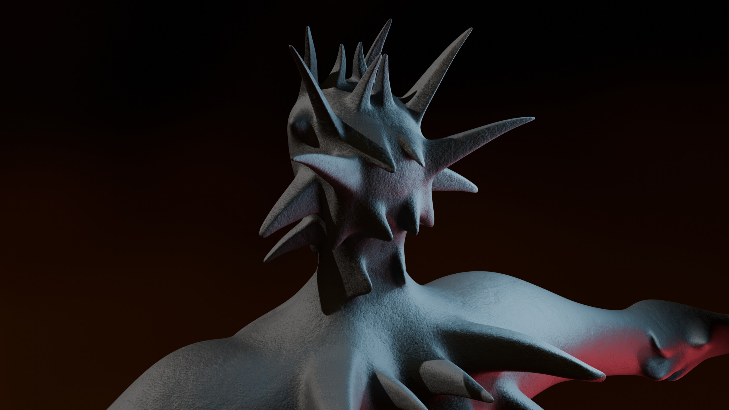 Giant Cursed Slender Entity - 3D Model by CM Studios