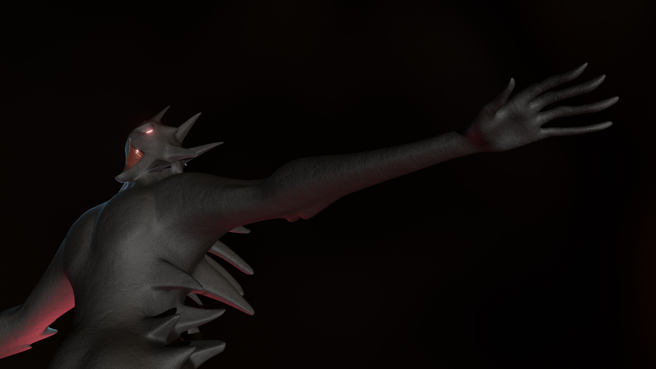 Giant Cursed Slender Entity - 3D Model by CM Studios