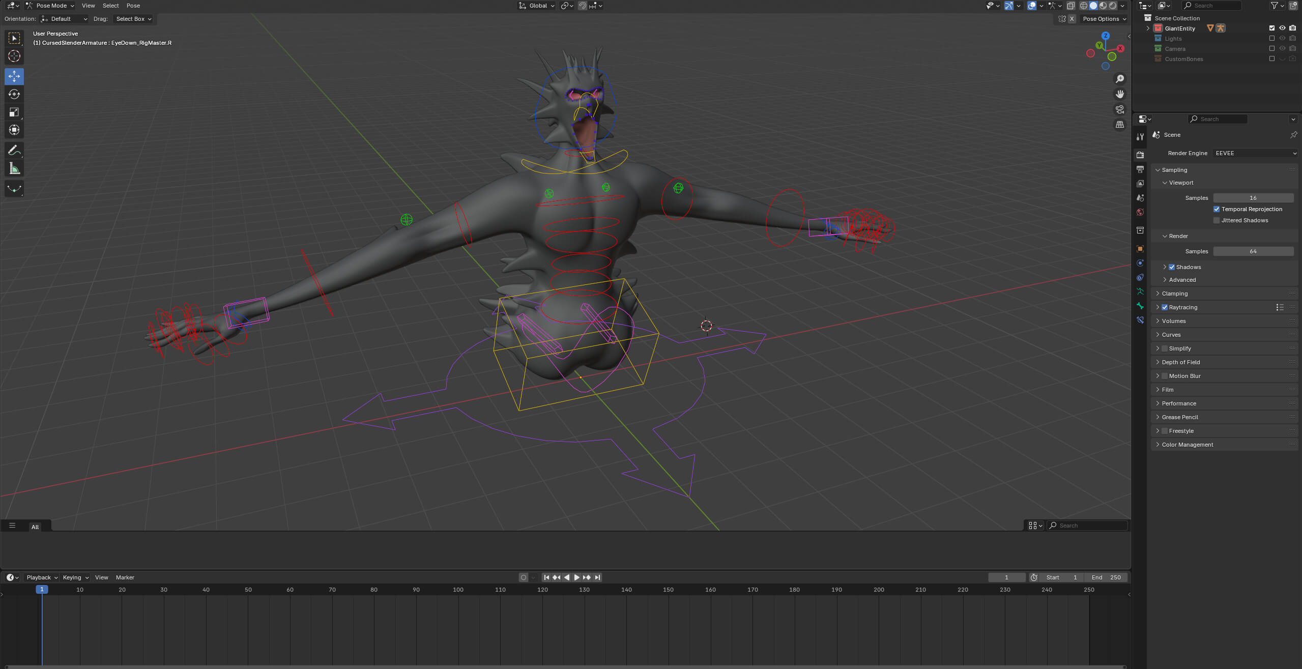 Giant Cursed Slender Entity - 3D Model by CM Studios