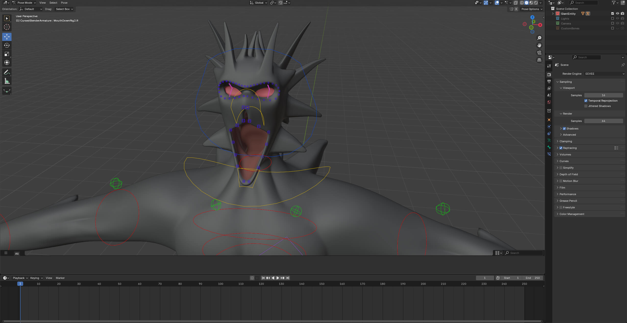 Giant Cursed Slender Entity - 3D Model by CM Studios