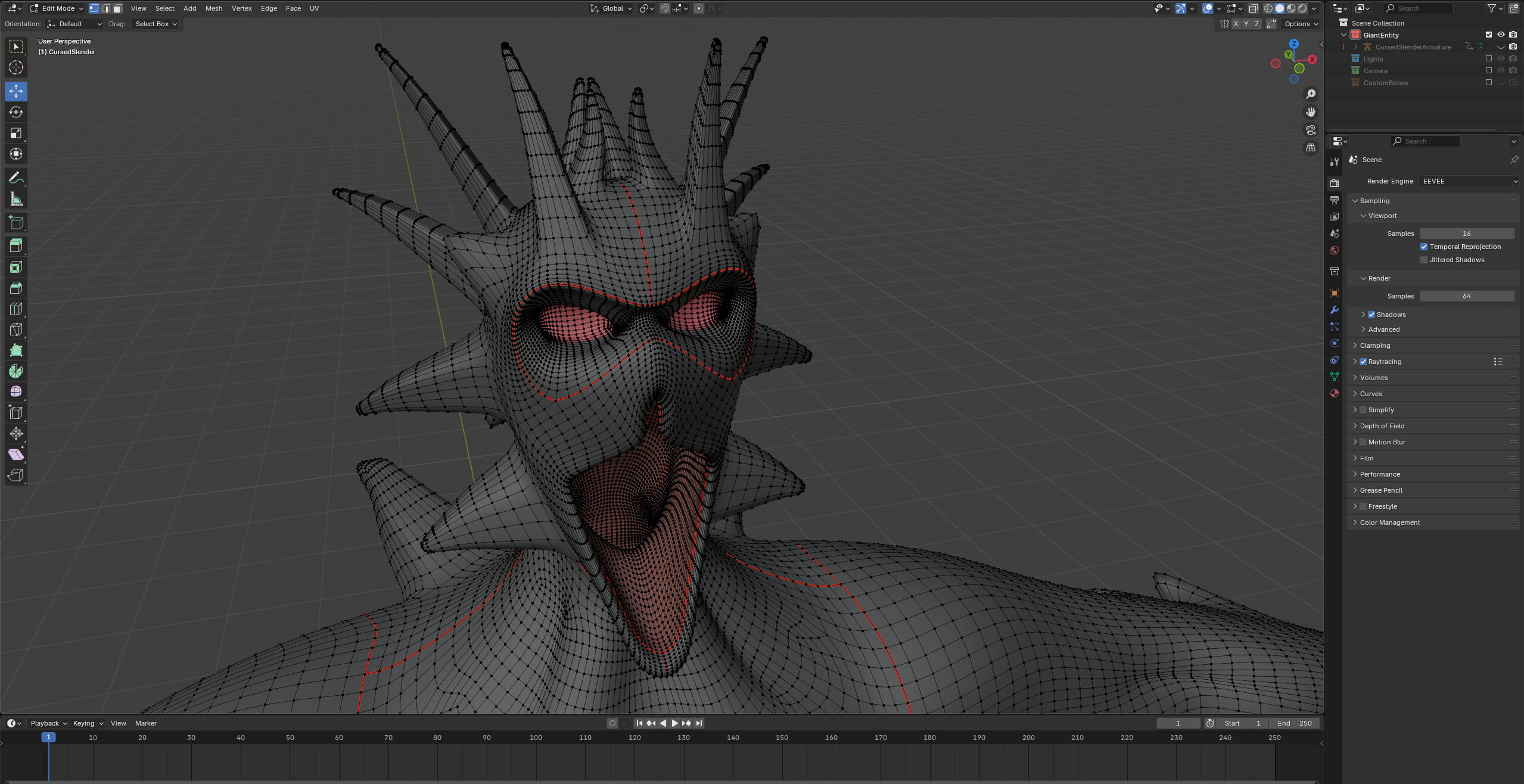 Giant Cursed Slender Entity - 3D Model by CM Studios