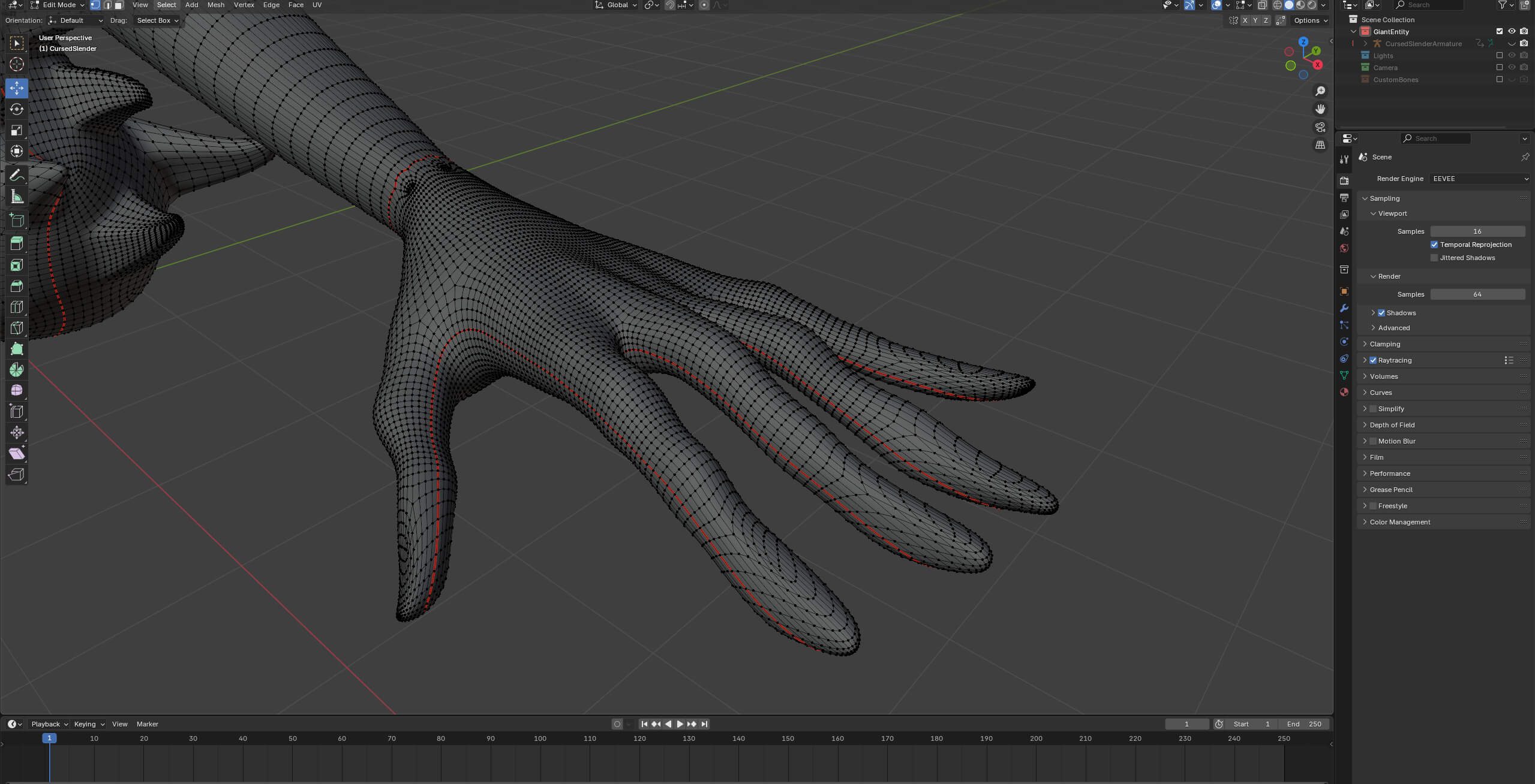 Giant Cursed Slender Entity - 3D Model by CM Studios
