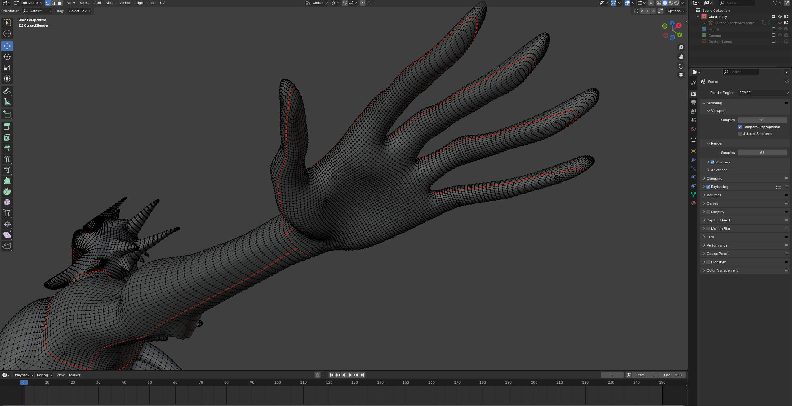 Giant Cursed Slender Entity - 3D Model by CM Studios