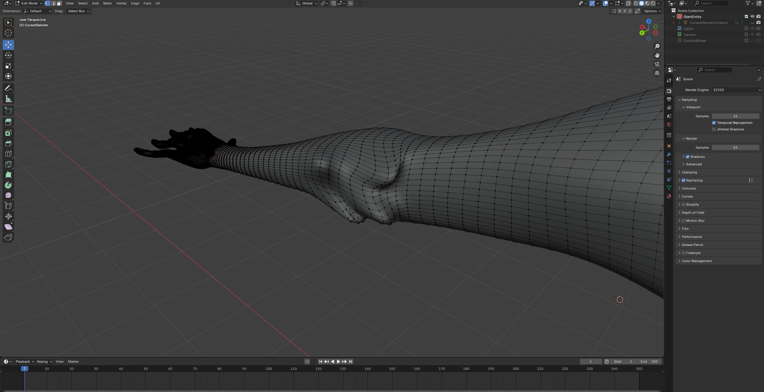 Giant Cursed Slender Entity - 3D Model by CM Studios