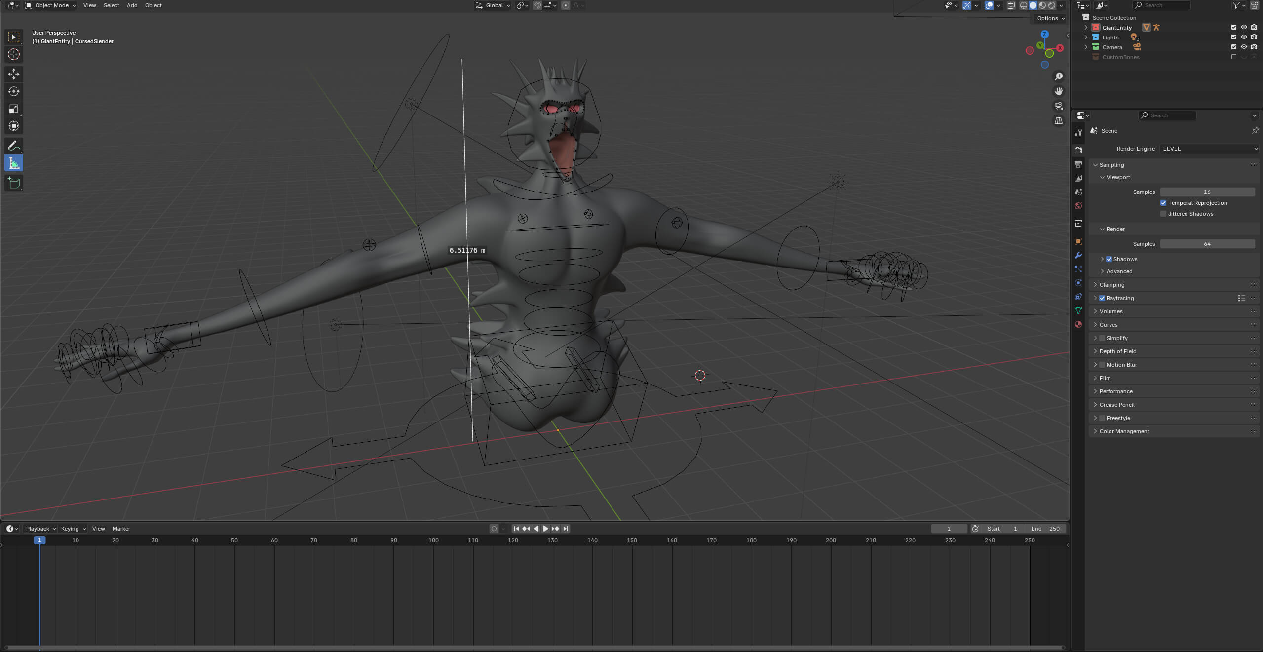 Giant Cursed Slender Entity - 3D Model by CM Studios