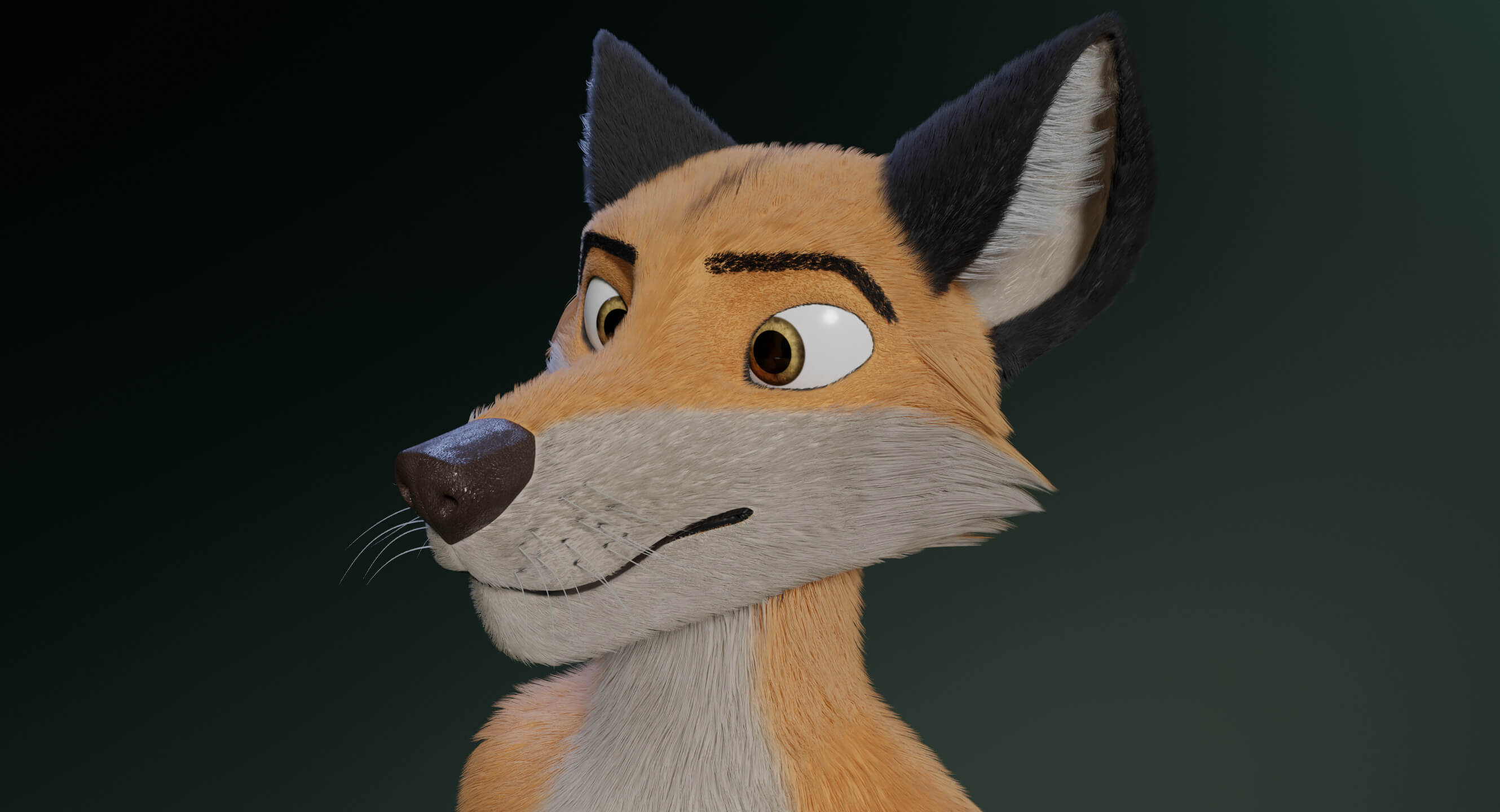 Hassun Anthro Fox - 3D Model by CM Studios
