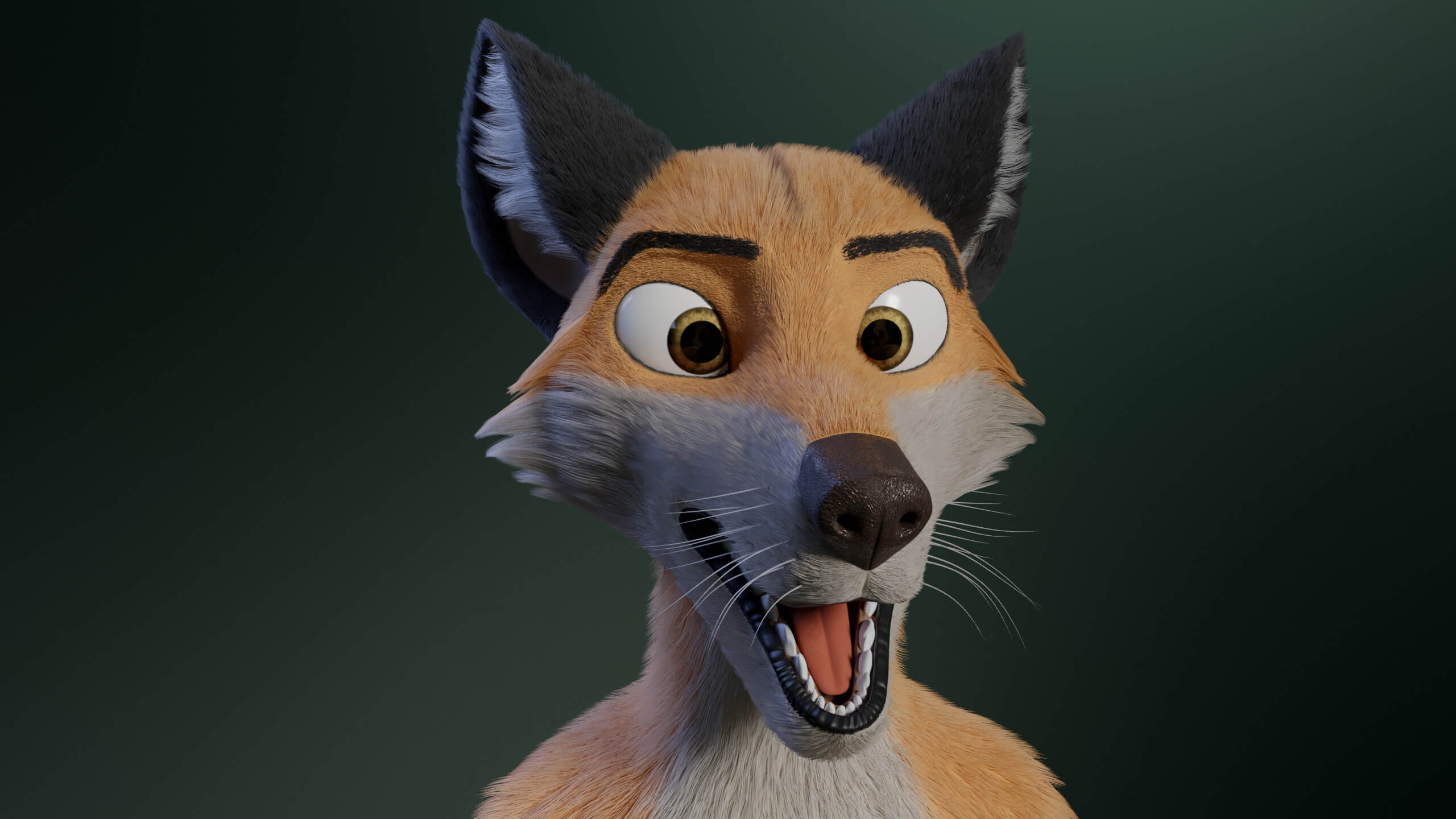 Hassun Anthro Fox - 3D Model by CM Studios