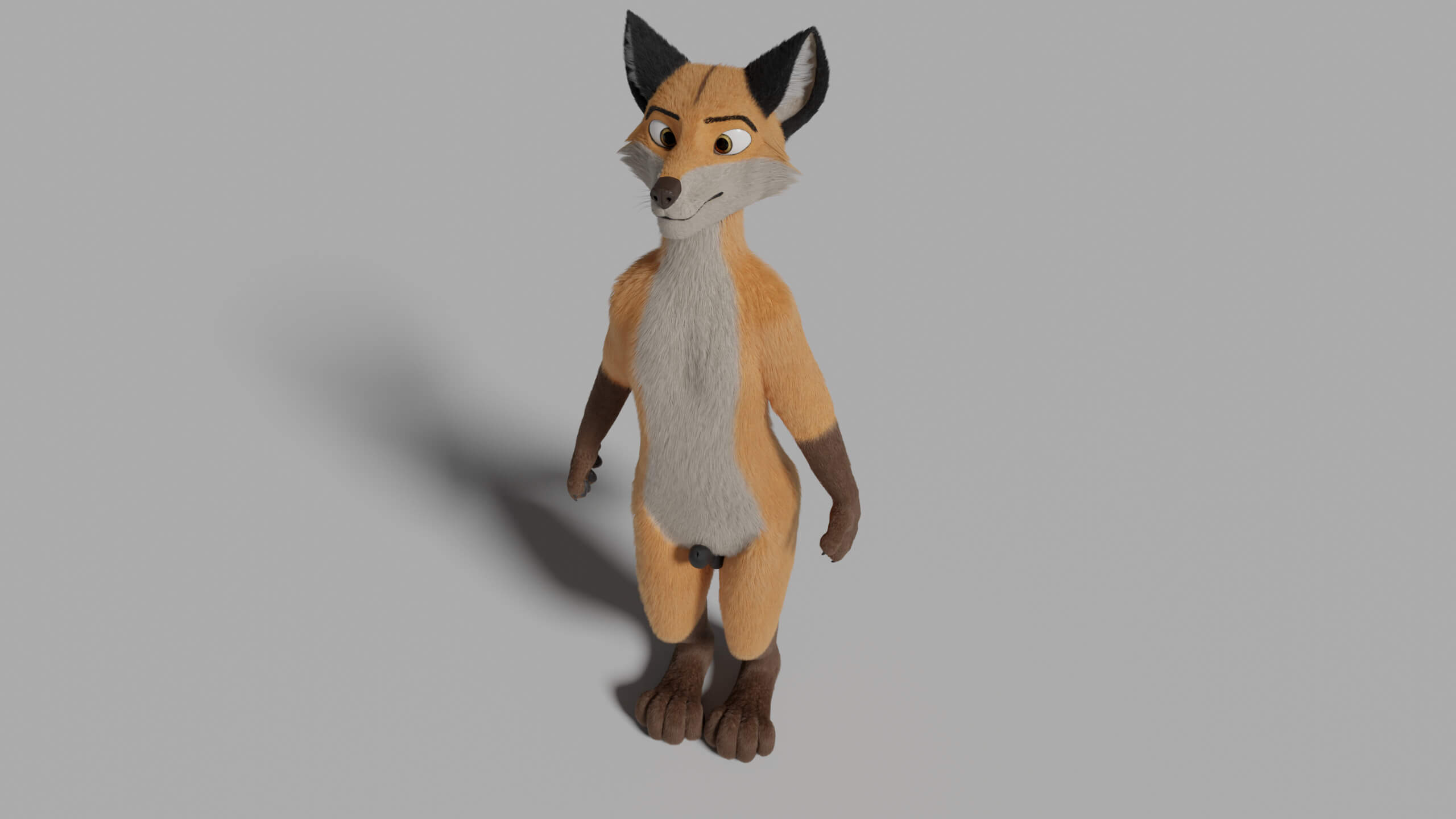 Hassun Anthro Fox - 3D Model by CM Studios