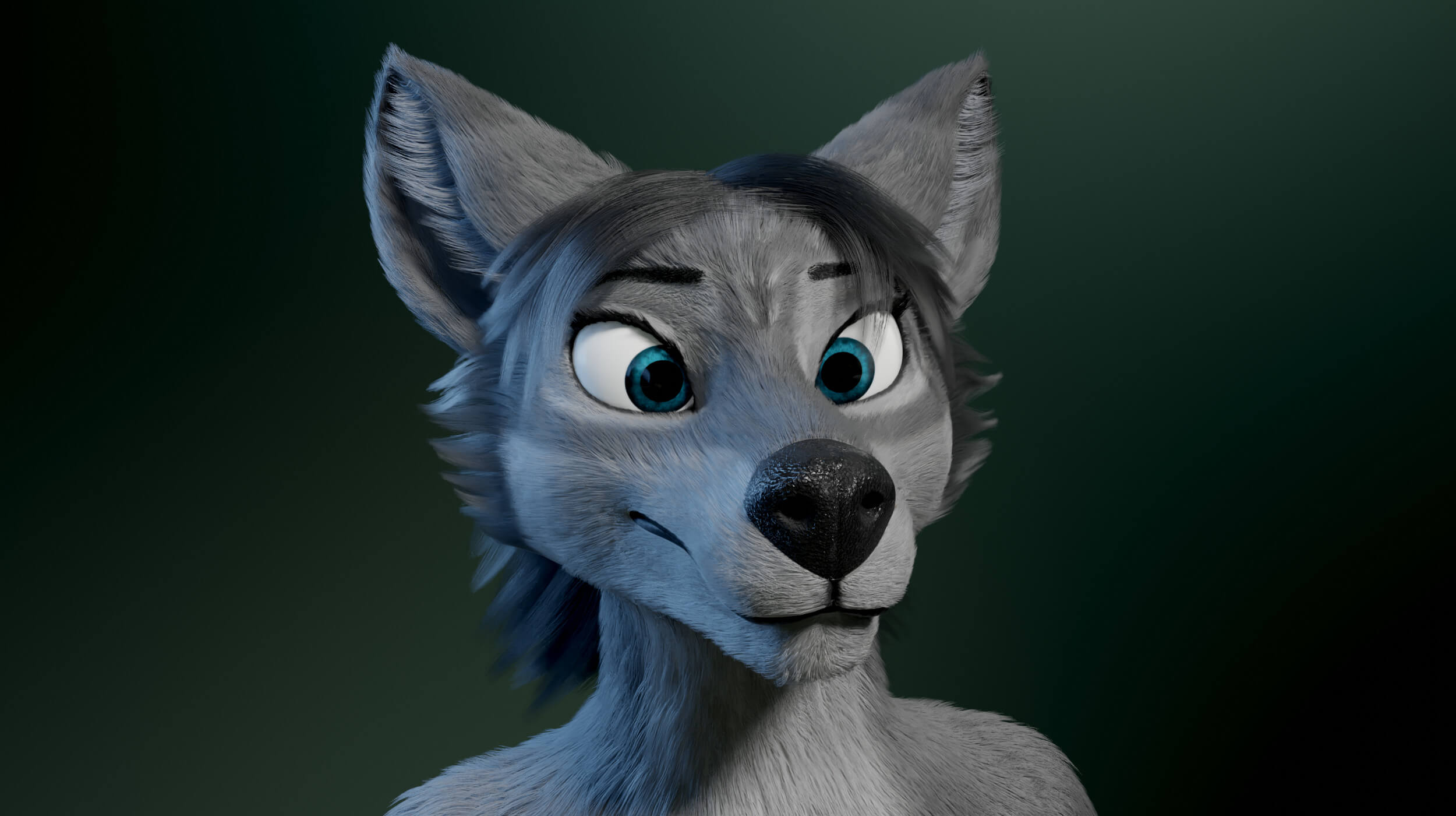 Helena Anthro Wolf - 3D Model by CM Studios