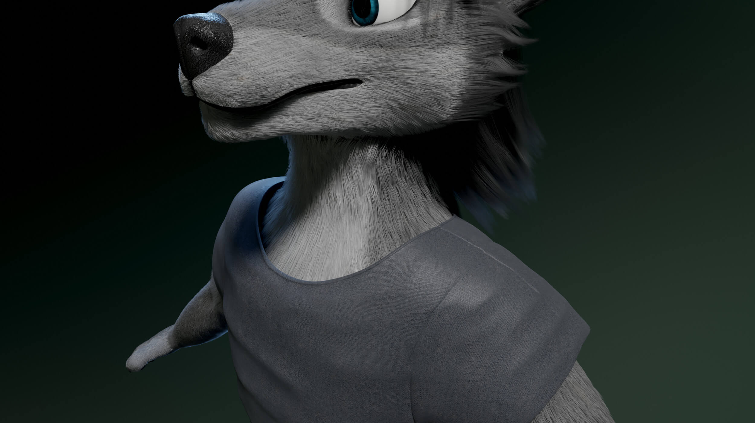 Helena Anthro Wolf - 3D Model by CM Studios
