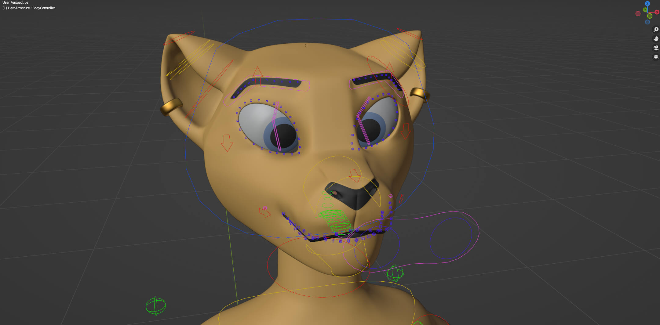 Hera Anthro Cheetah - 3D Model by CM Studios