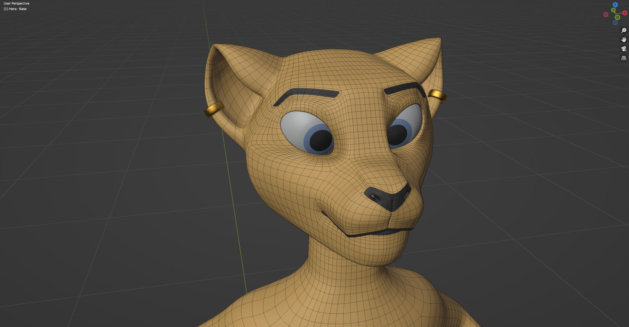 Hera Anthro Cheetah - 3D Model by CM Studios