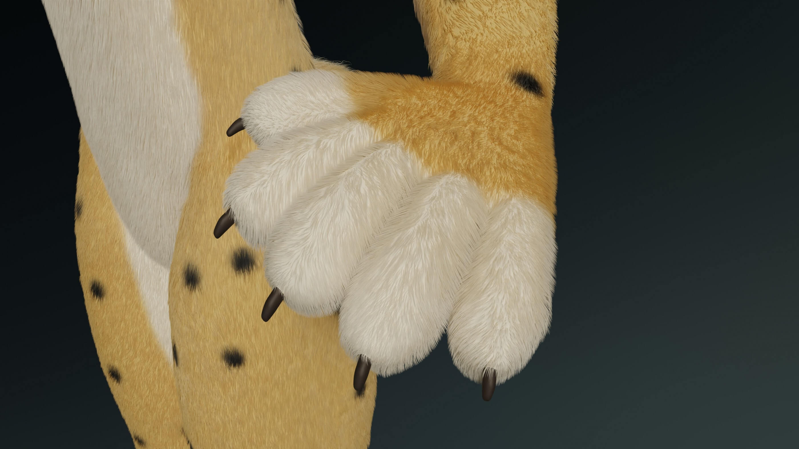 Jade Anthro Cheetah - 3D Model by CM Studios