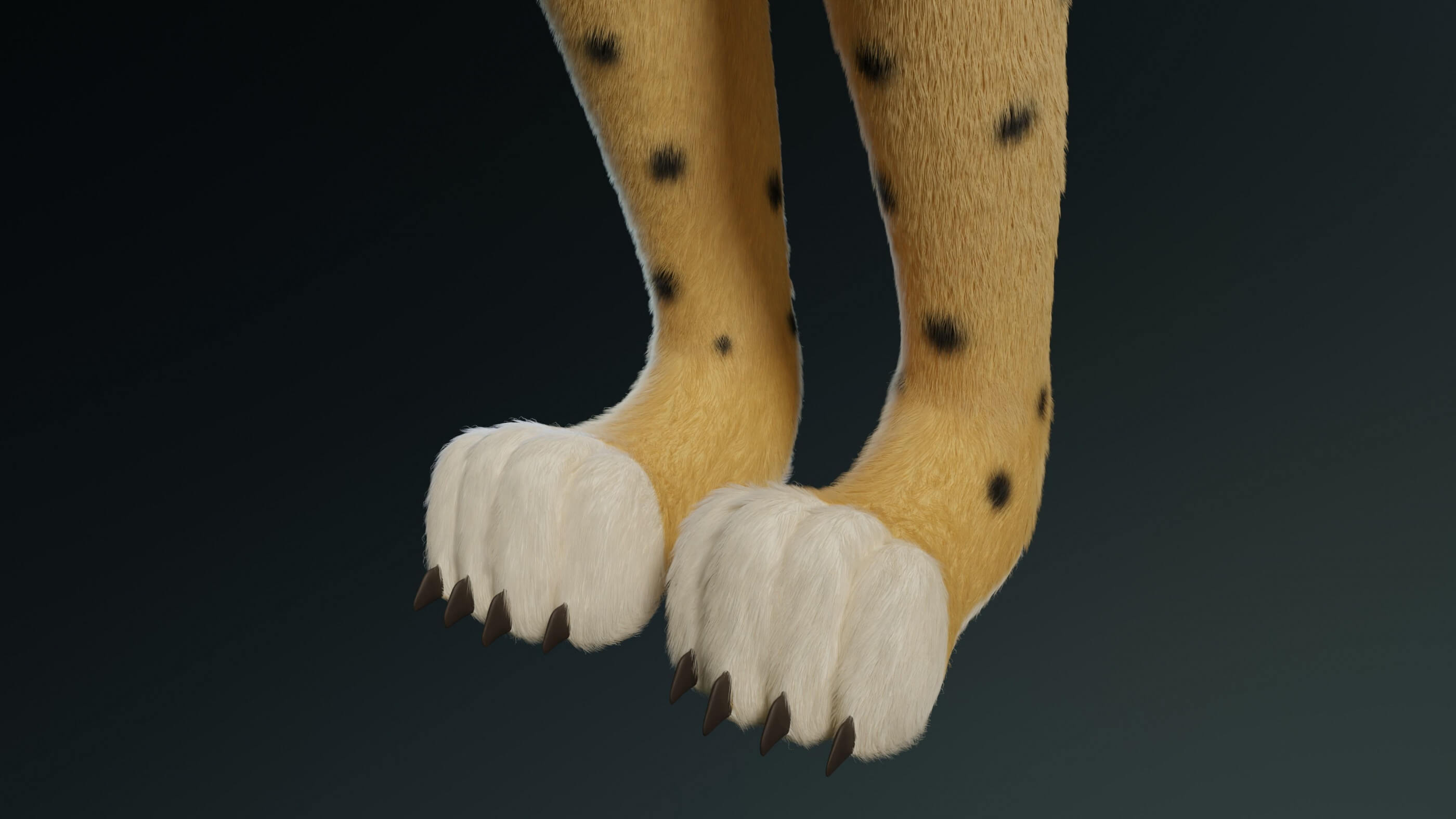 Jade Anthro Cheetah - 3D Model by CM Studios