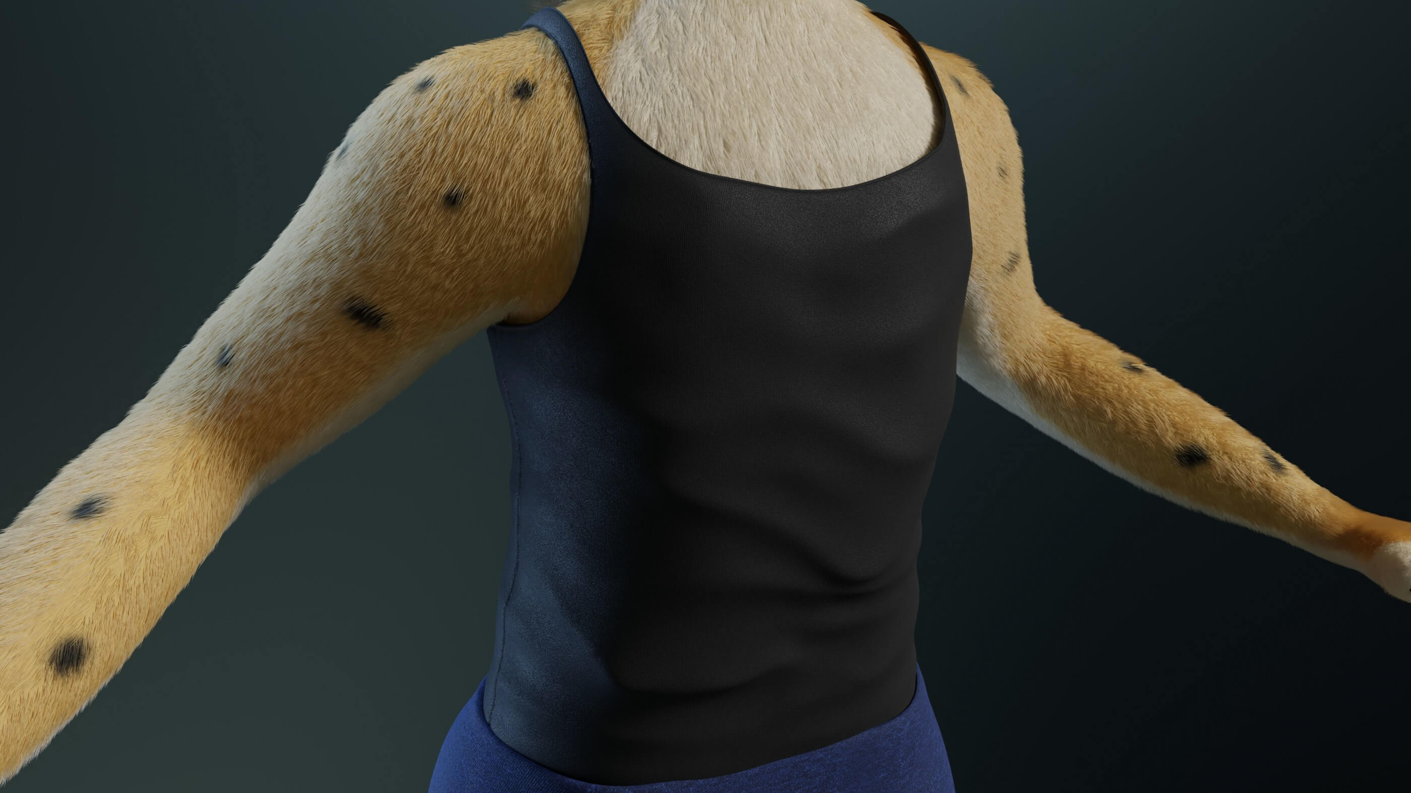 Jade Anthro Cheetah - 3D Model by CM Studios