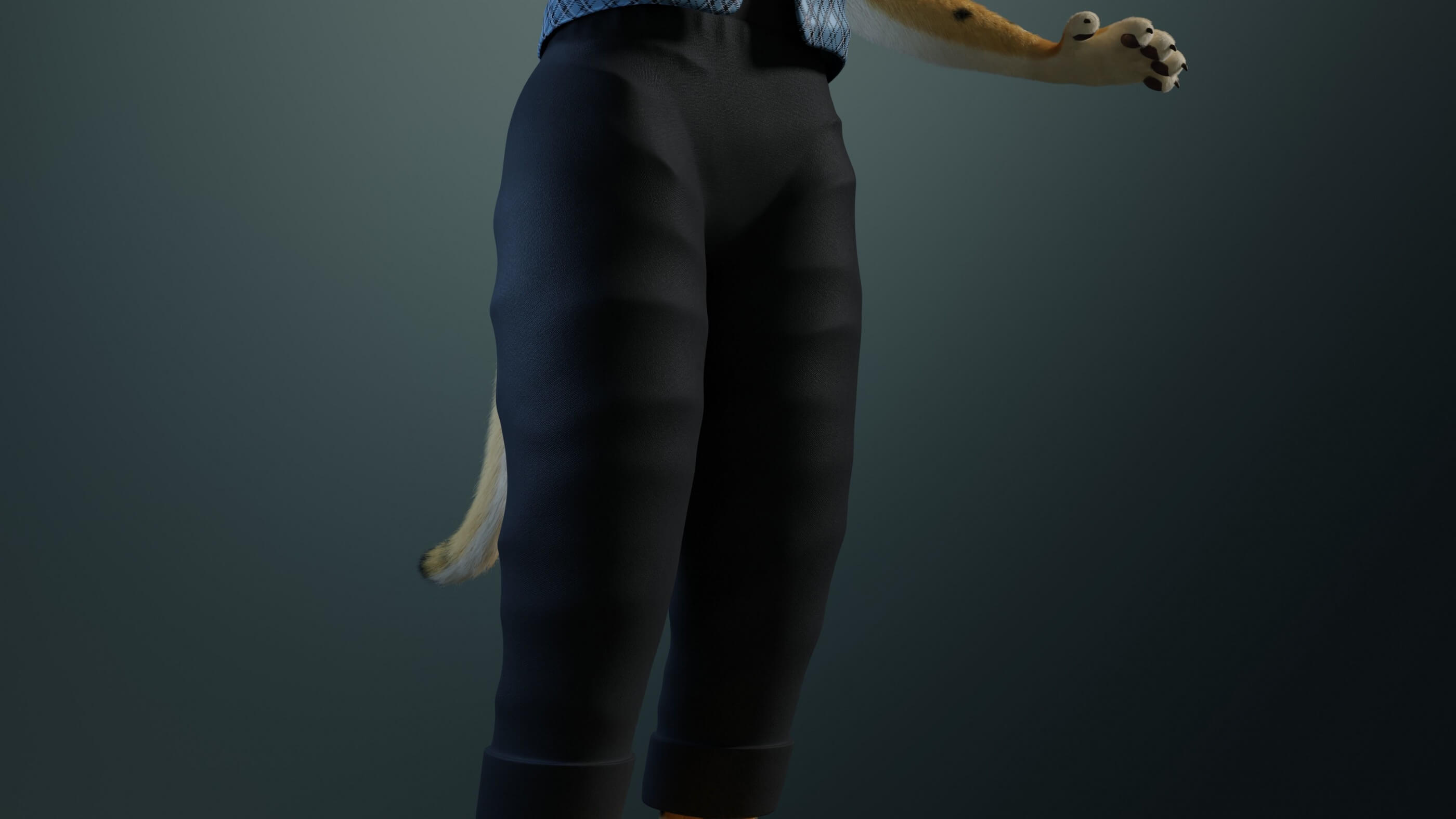 Jade Anthro Cheetah - 3D Model by CM Studios