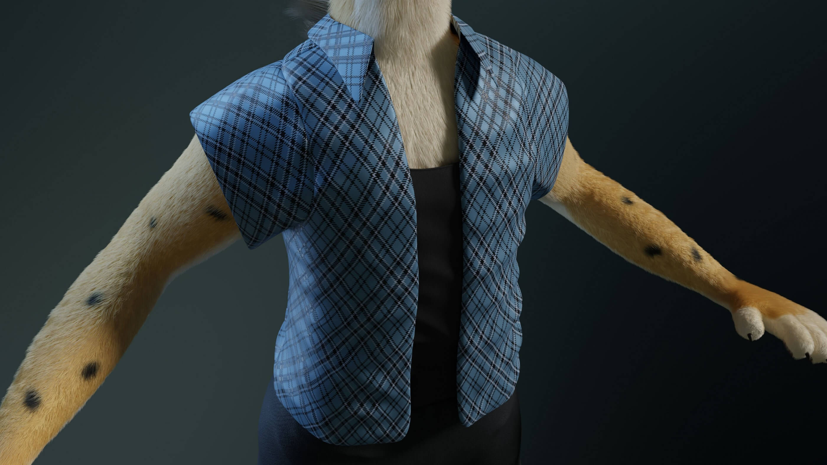 Jade Anthro Cheetah - 3D Model by CM Studios