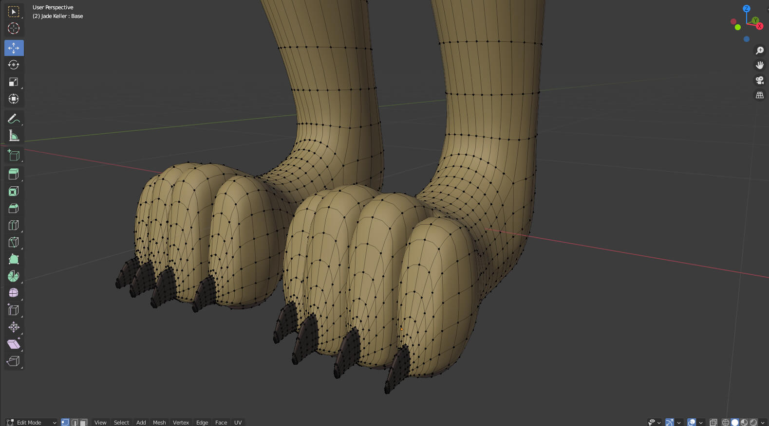 Jade Anthro Cheetah - 3D Model by CM Studios