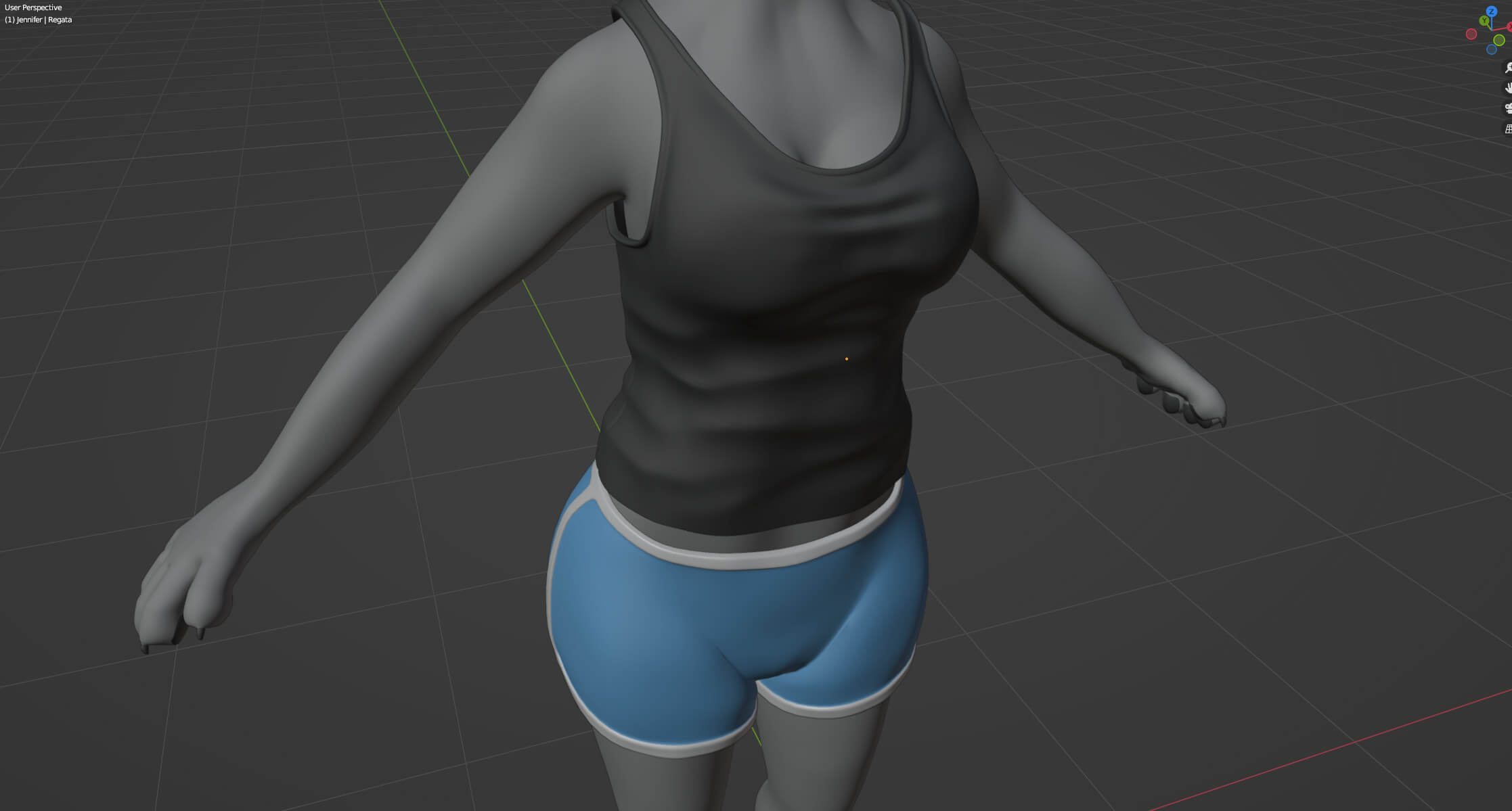 Jennifer Anthro Wolf - 3D Model by CM Studios