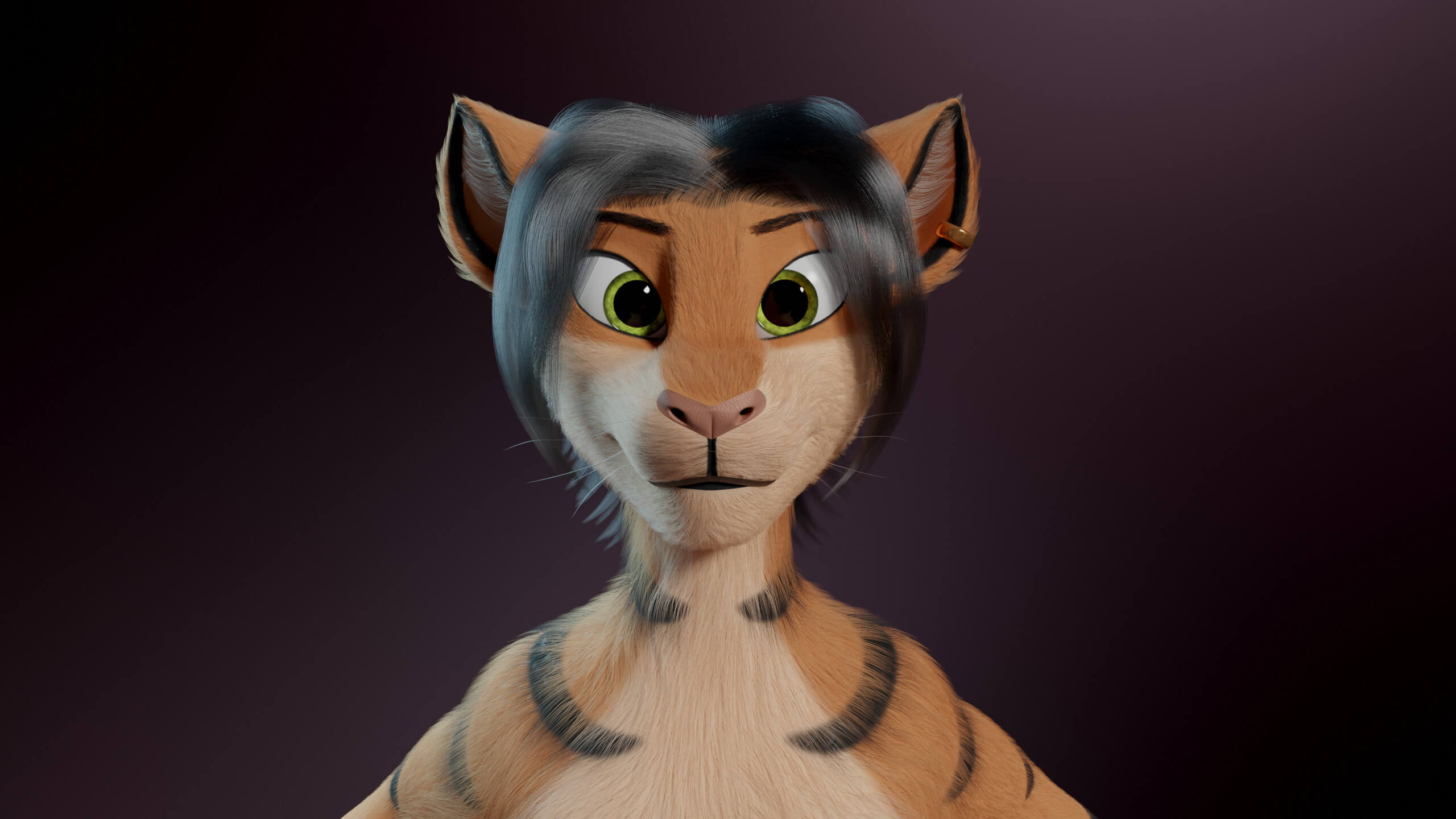 John Anthro Tiger - 3D Model by CM Studios